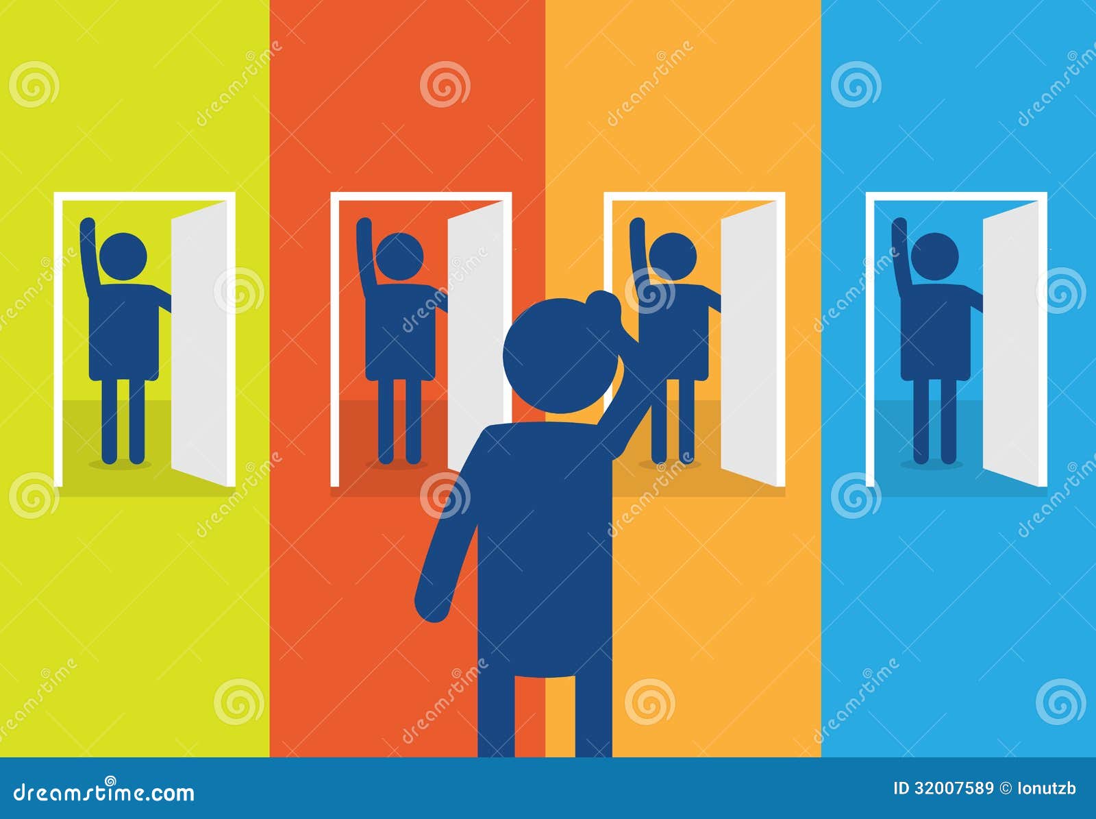 Decision-making stock illustration. Illustration of group - 32007589