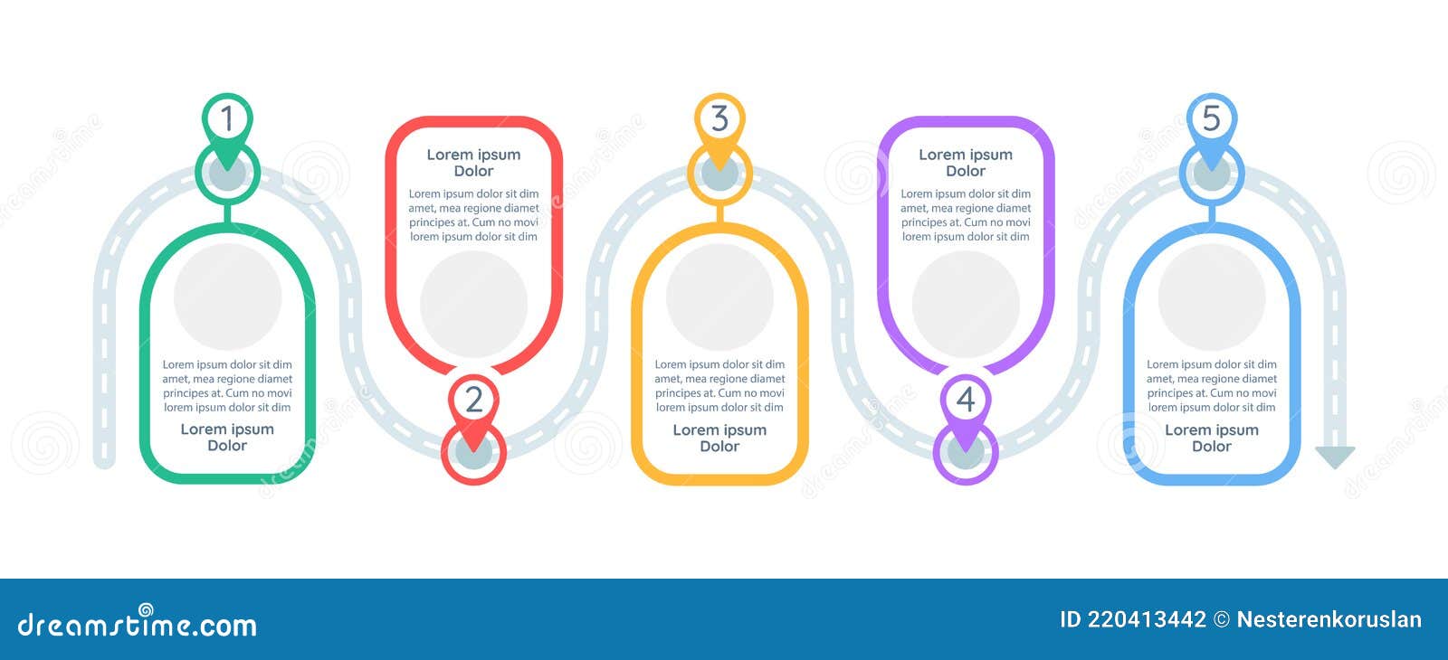 Decision Making Steps Vector Infographic Template Stock Vector ...