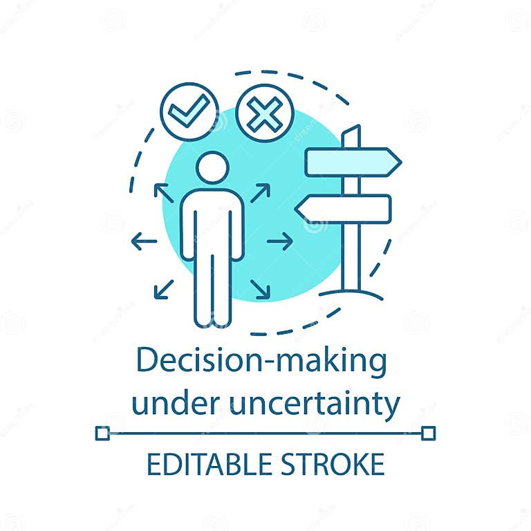 Decision-making Under Uncertainty Concept Icon Stock Vector ... Decision-making Under Uncertainty Concept Icon Stock Vector ...