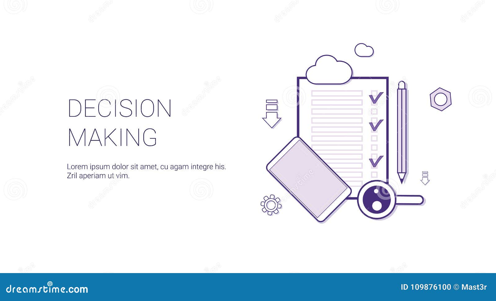 Decision Making Web Banner with Copy Space Business Management Concept ...