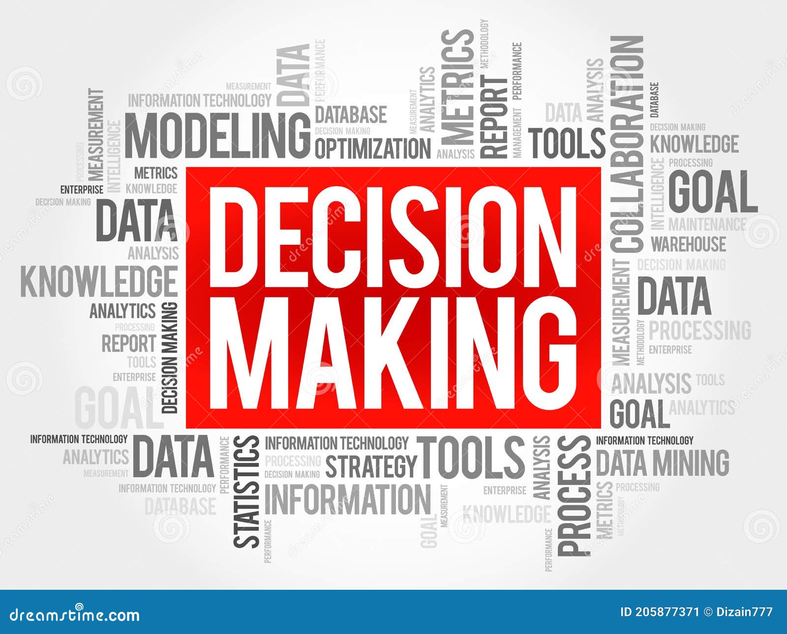 Decision Making word cloud stock illustration. Illustration of concept ...