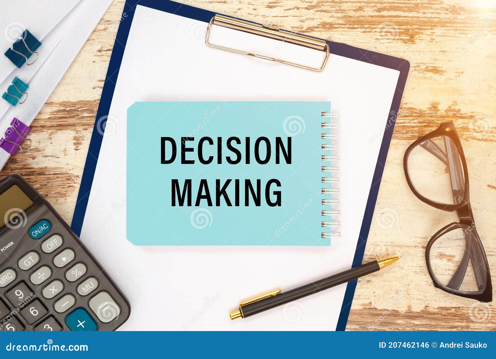 Decision Making is Written on a Notepad on an Office Desk Stock Photo ...