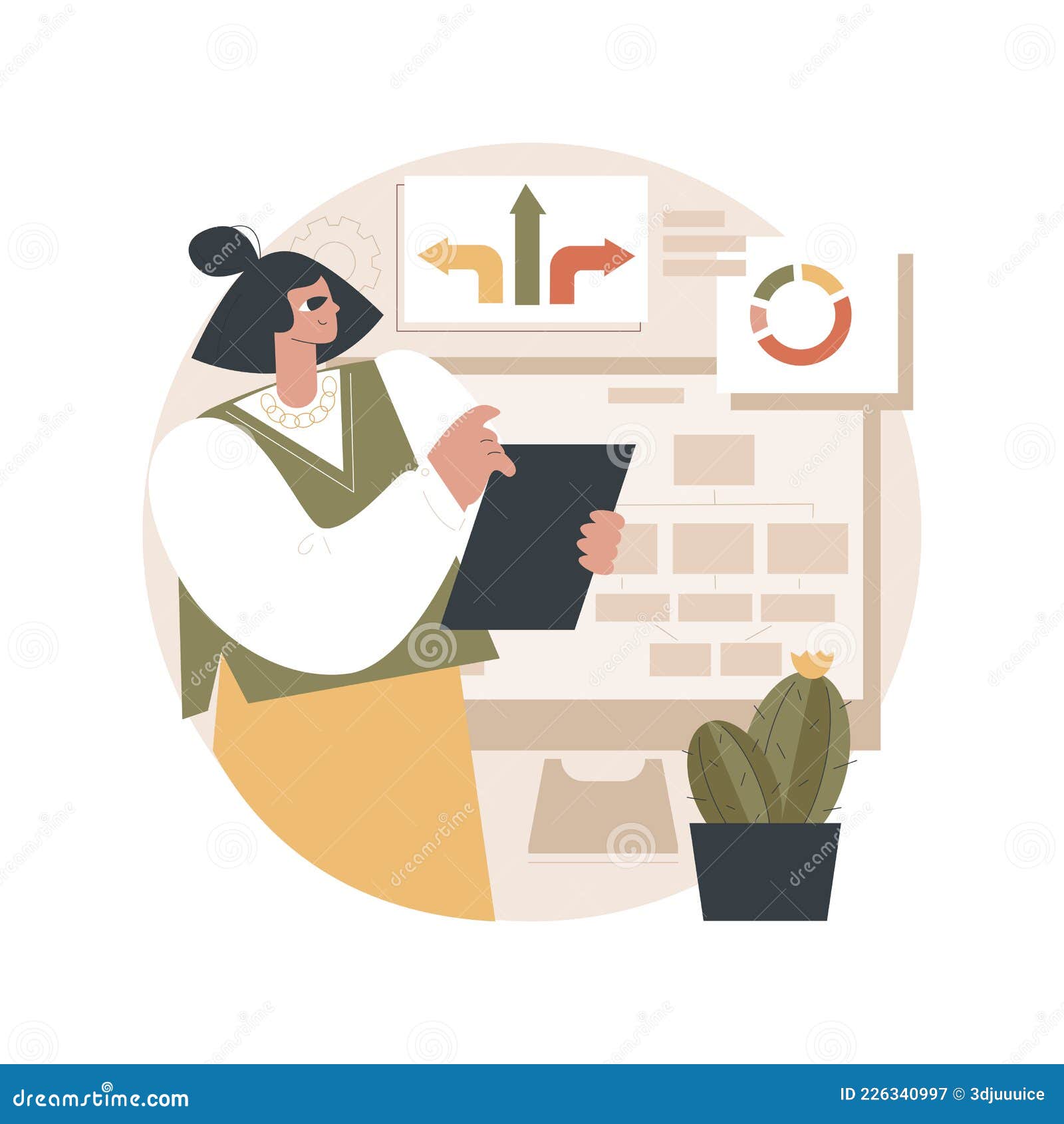 Decision Management Abstract Concept Vector Illustration. Stock Vector ...
