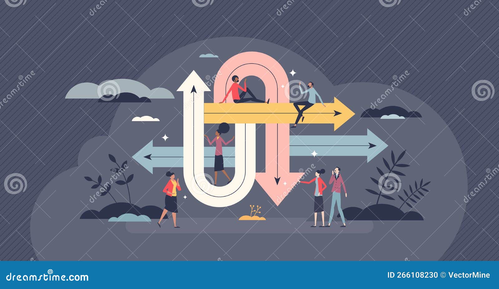 Decision Path As Roads with Various Solution Options Tiny Person ...
