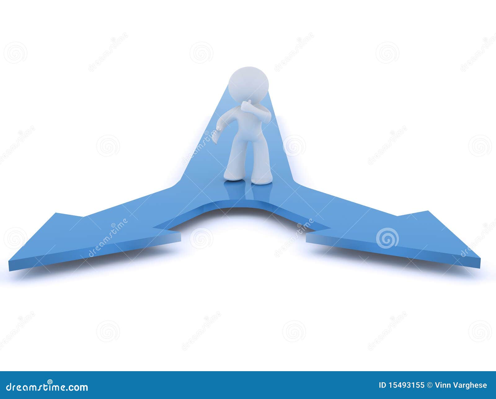 Decision Point at Crossroads Stock Illustration - Illustration of ...