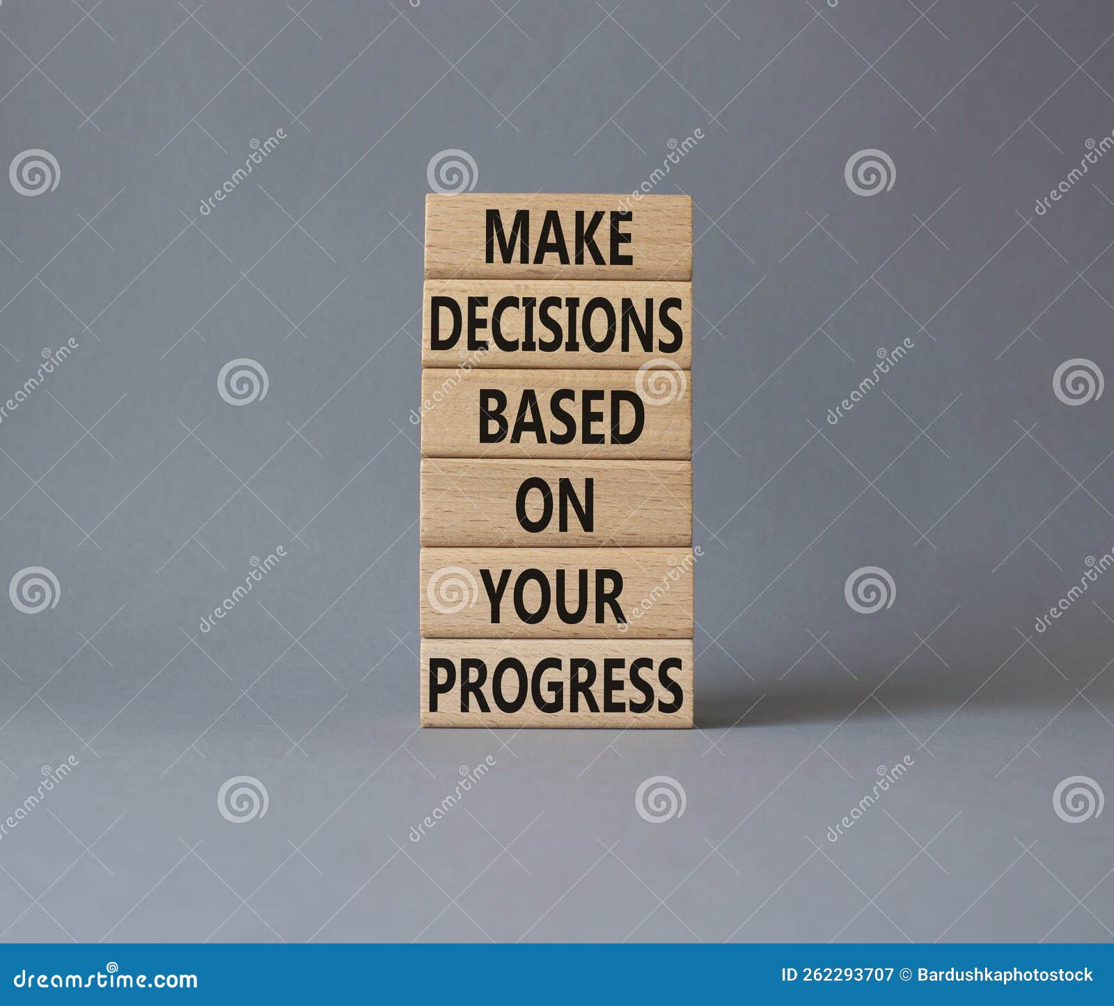 Decision and Progress Symbol. Concept Words Make Decisions Based on ...