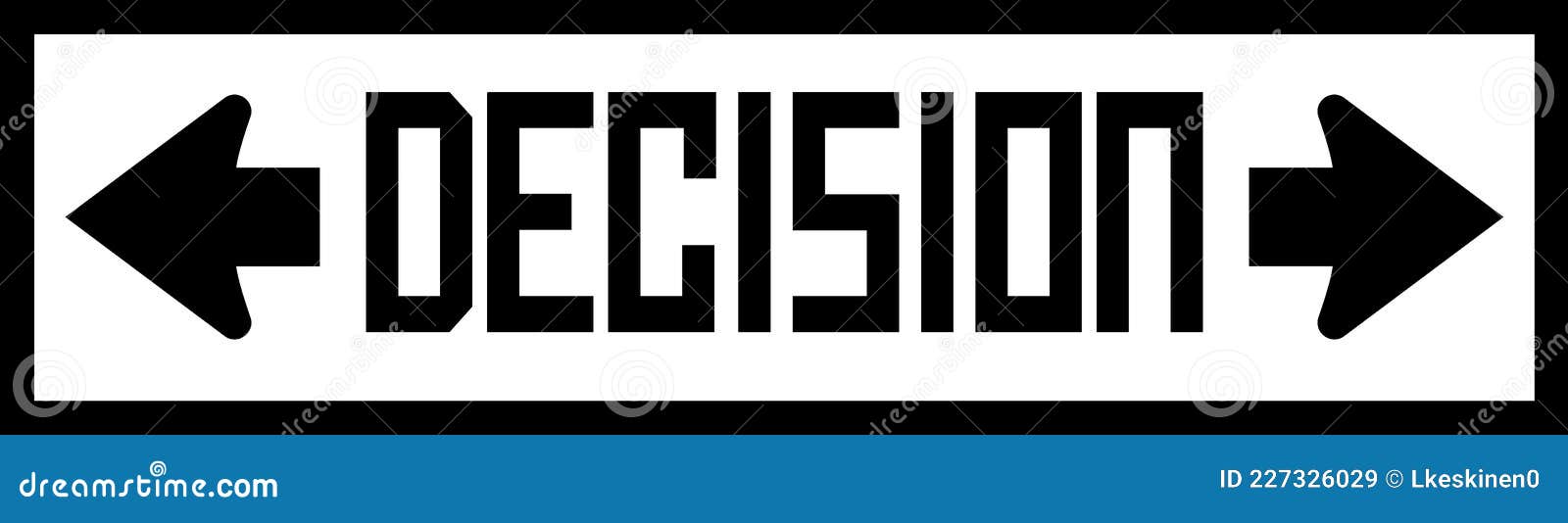 Decision Sign Representing Uncertainty And Making Decisions Royalty ...