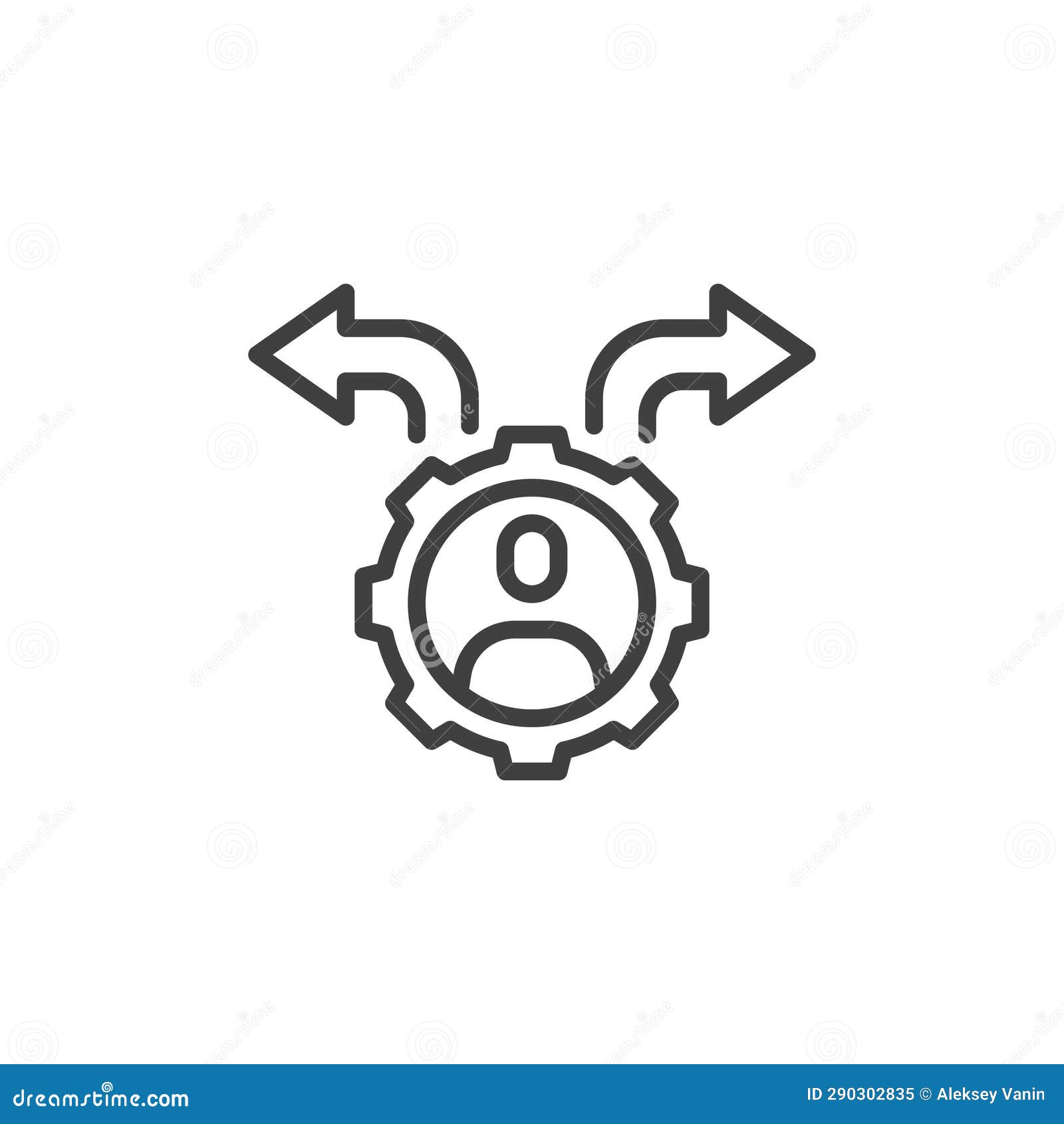 Decision Support System Line Icon Stock Illustration - Illustration of ...