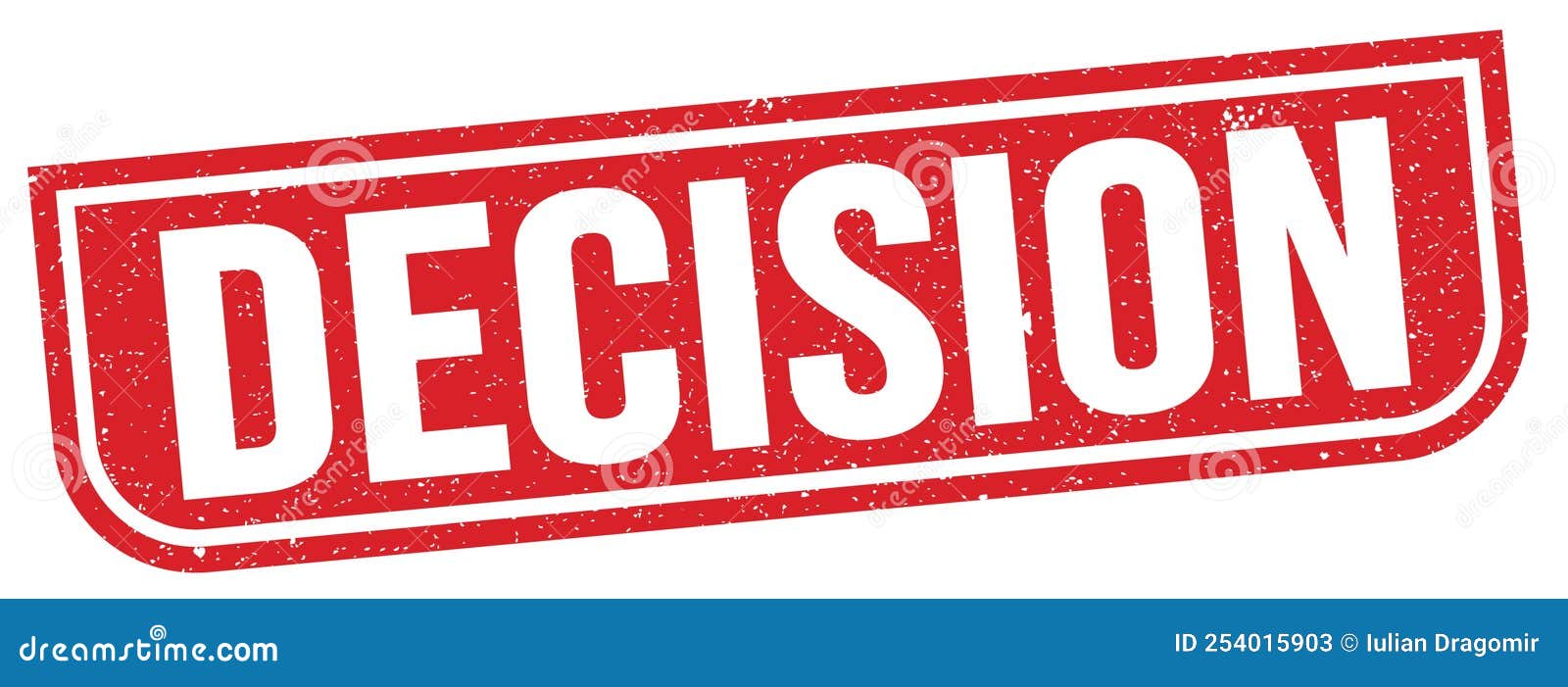 DECISION Text Written on Red Stamp Sign Stock Illustration ...