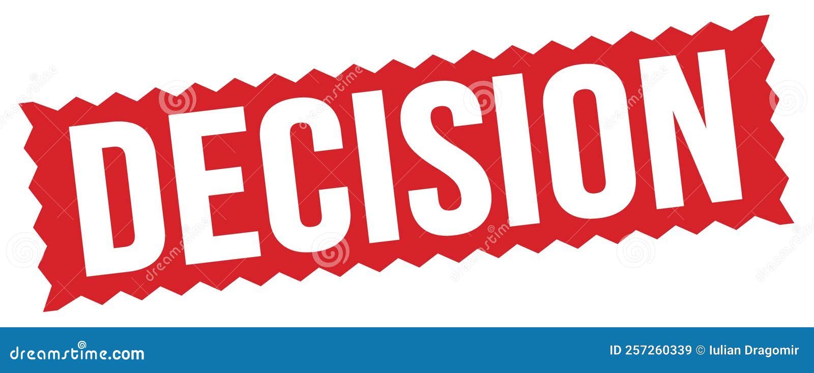 DECISION Text Written on Red Stamp Sign Stock Illustration ...
