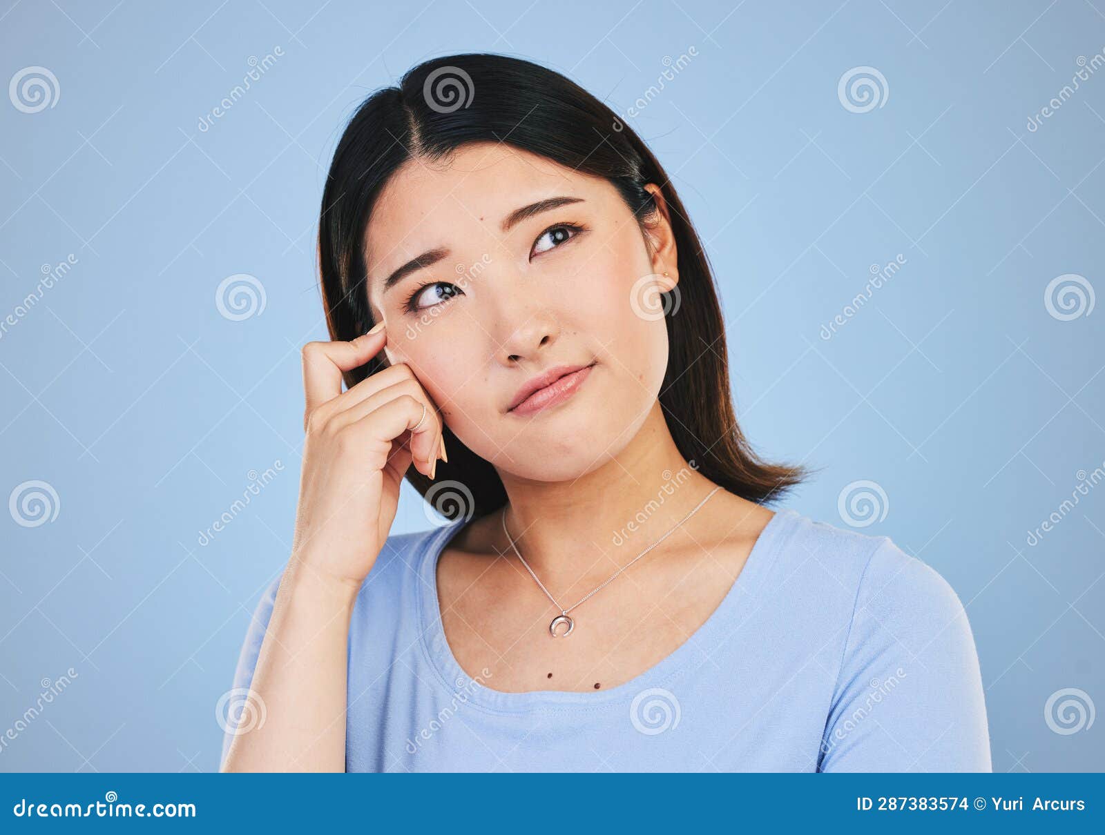 Decision, Thinking and Asian Woman with Ideas, Choice and Problem ...