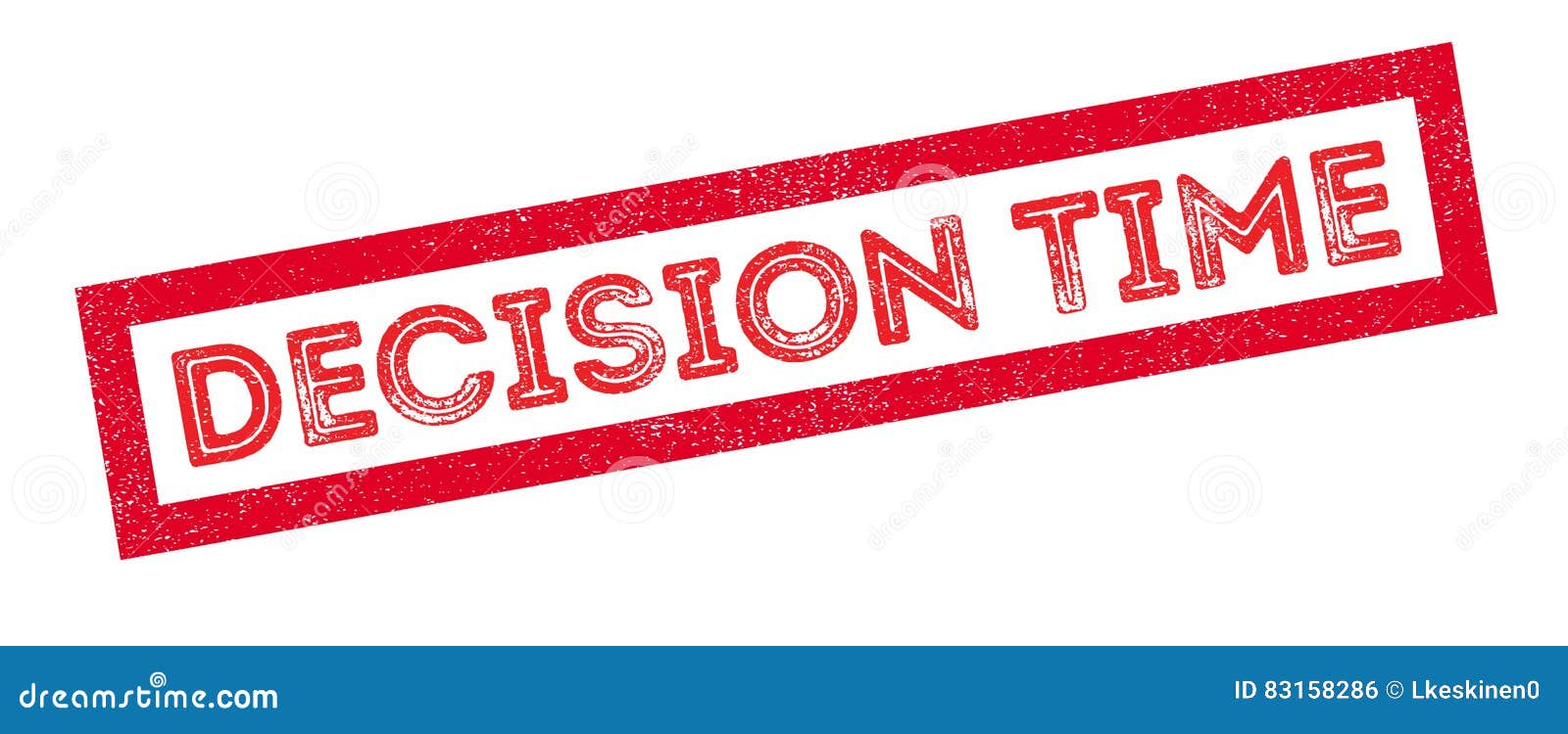Decision Time rubber stamp stock illustration. Illustration of manager ...