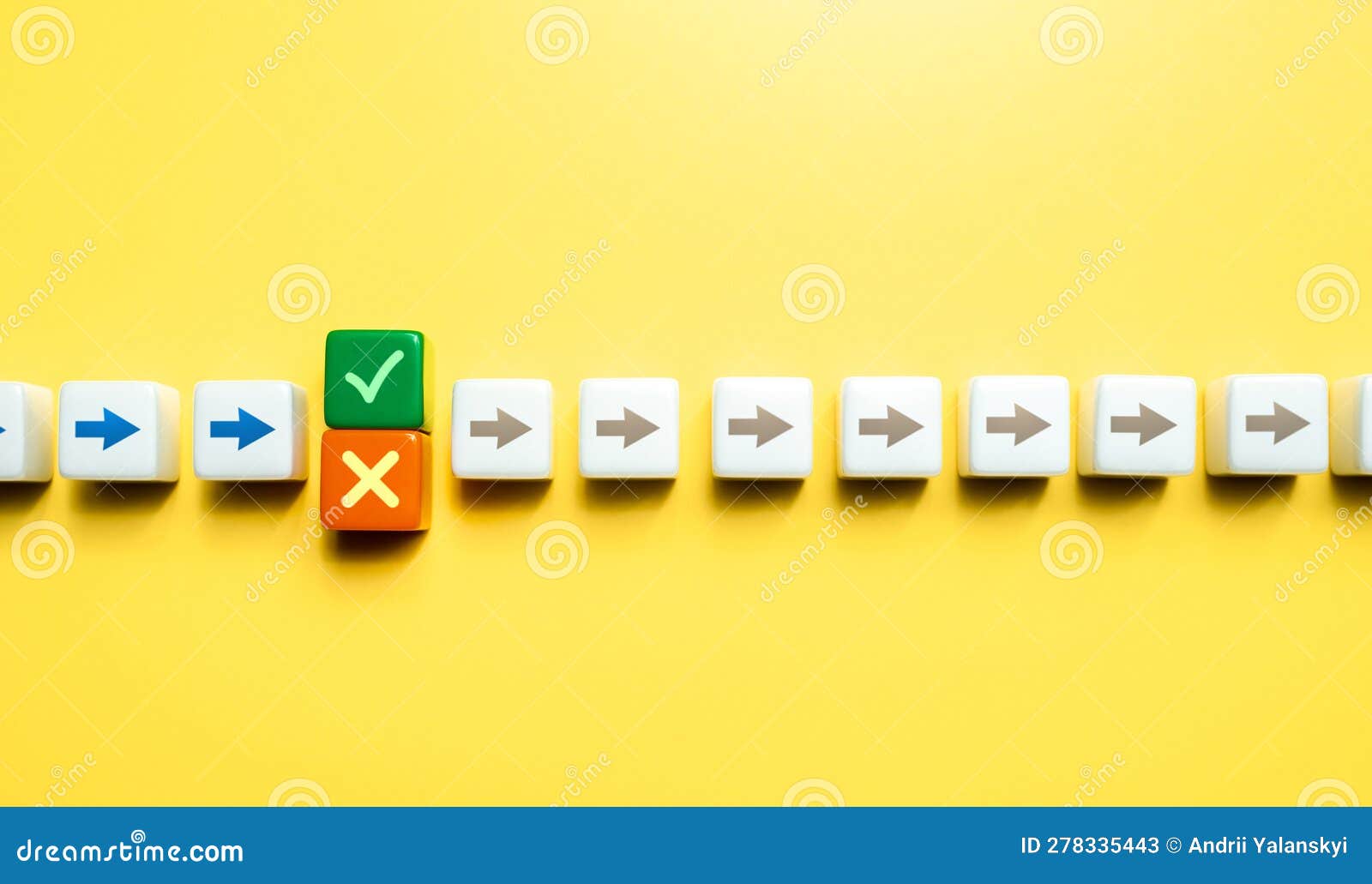 The Decision To Continue or Stop. Decision Making Stock Image - Image ...