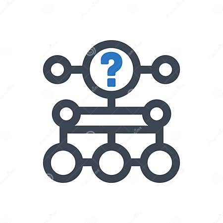 Decision Tree Icon stock vector. Illustration of decision - 361696187