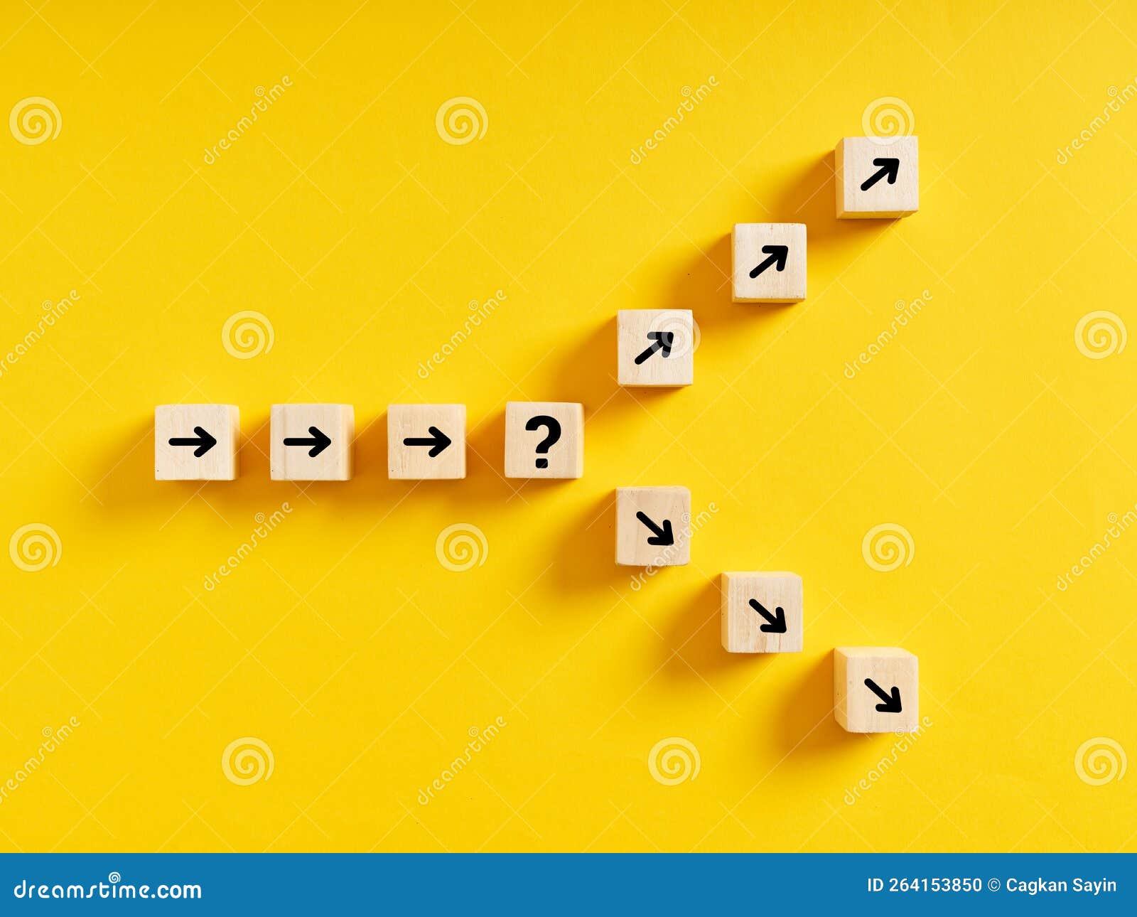 Decision Tree or Path. Choosing a Path in Business or Life Stock Photo ...