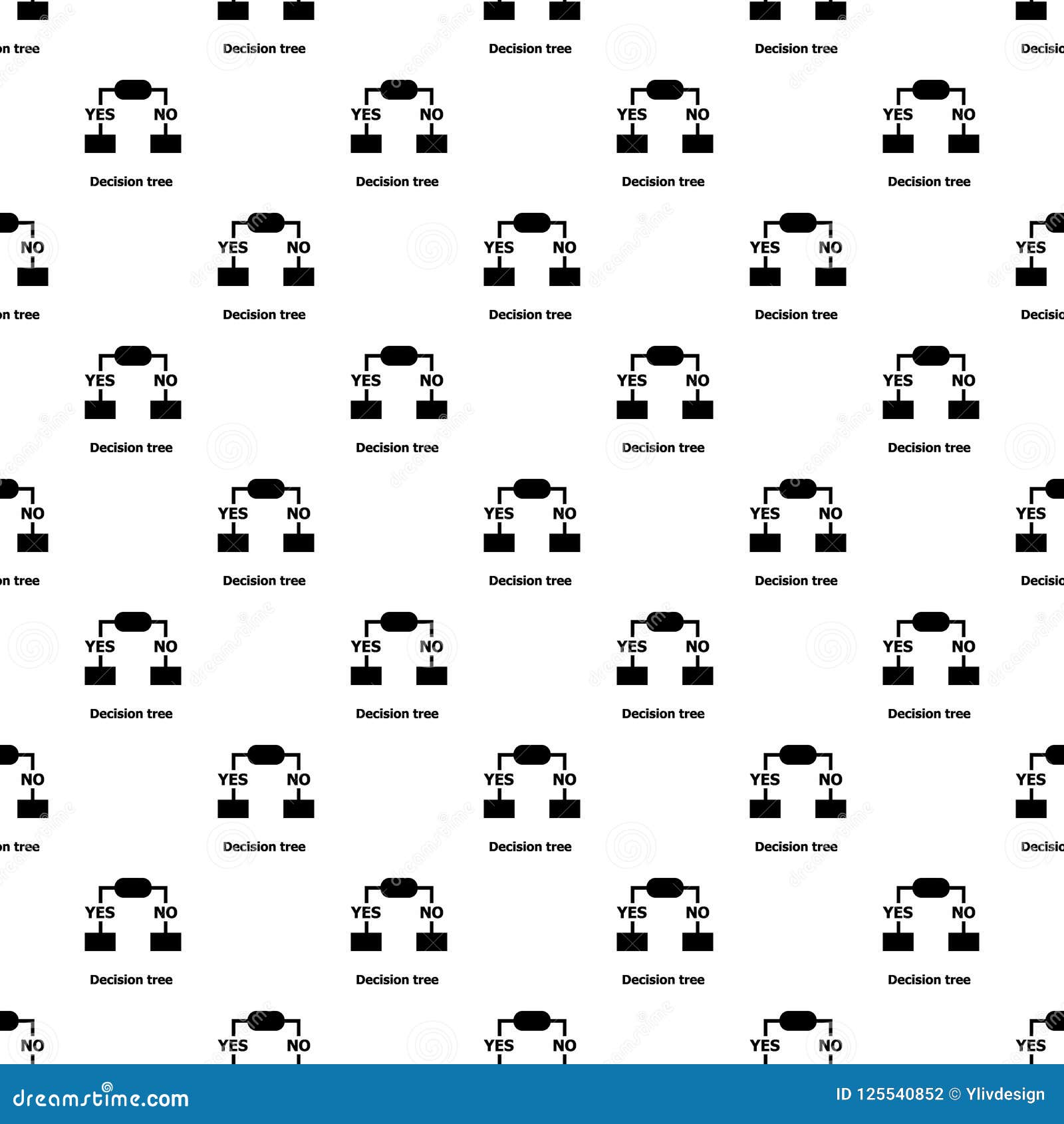 Decision Tree Icon Blue Vector | CartoonDealer.com #148970999