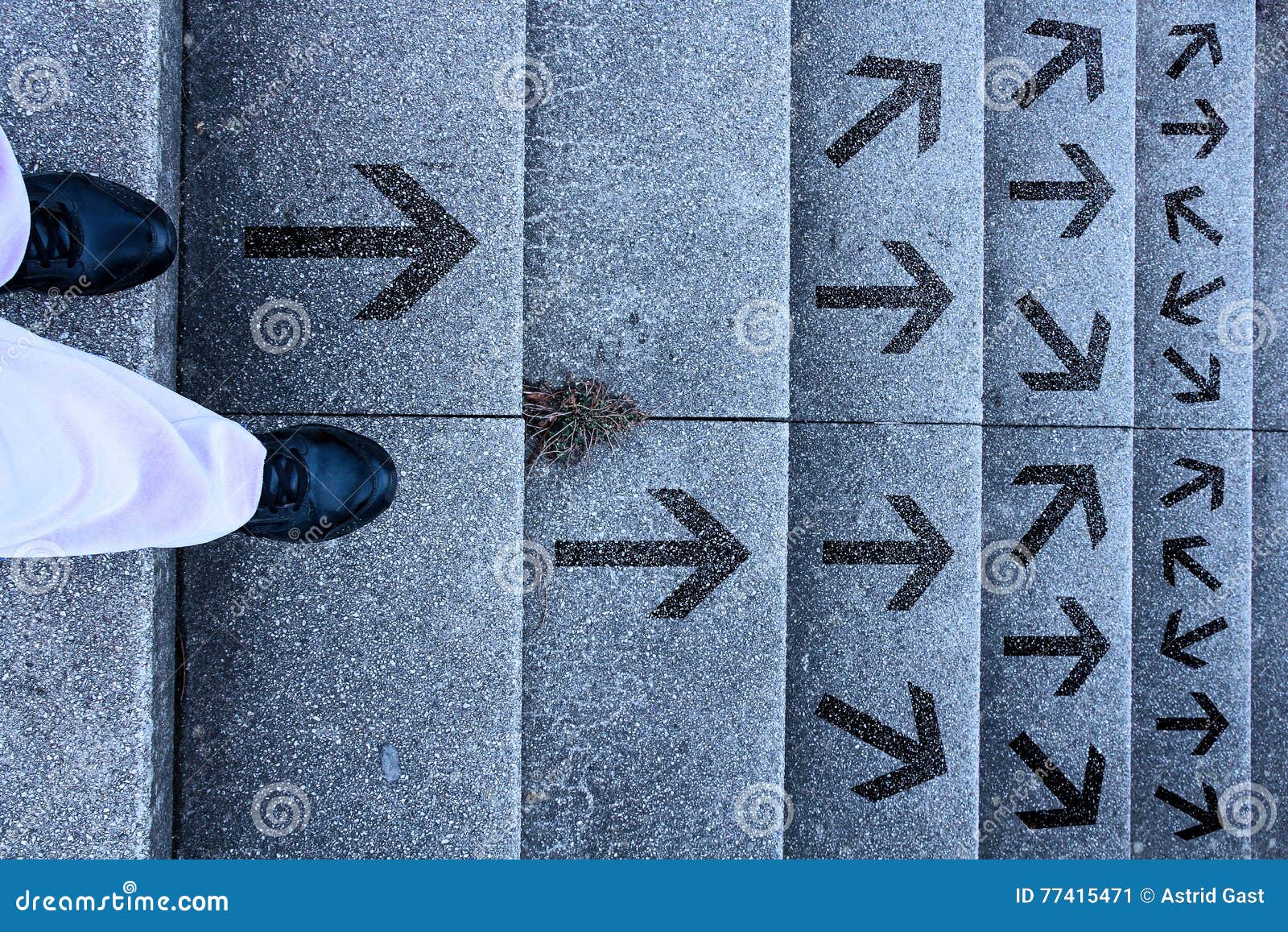 Decision - Which Way To Go? Stock Image - Image of human, decide: 77415471