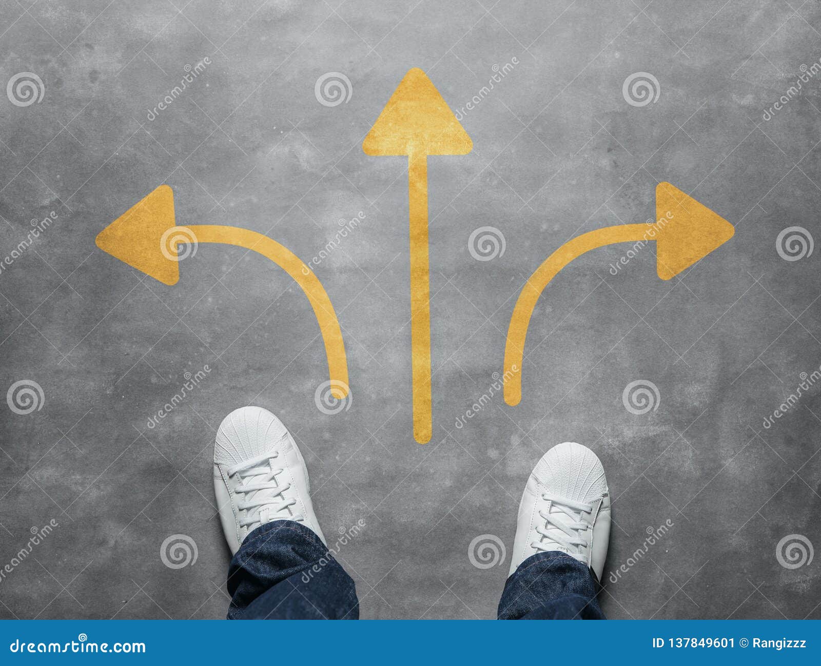 Decisions, High Angle View of Many Arrows Stock Image - Image of ...