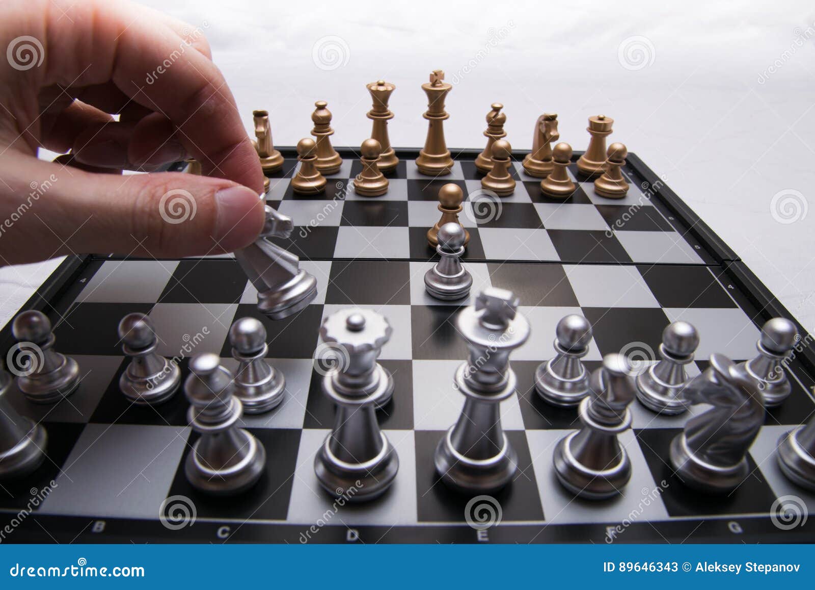Decisive chess game stock image. Image of battle, gold - 89646343