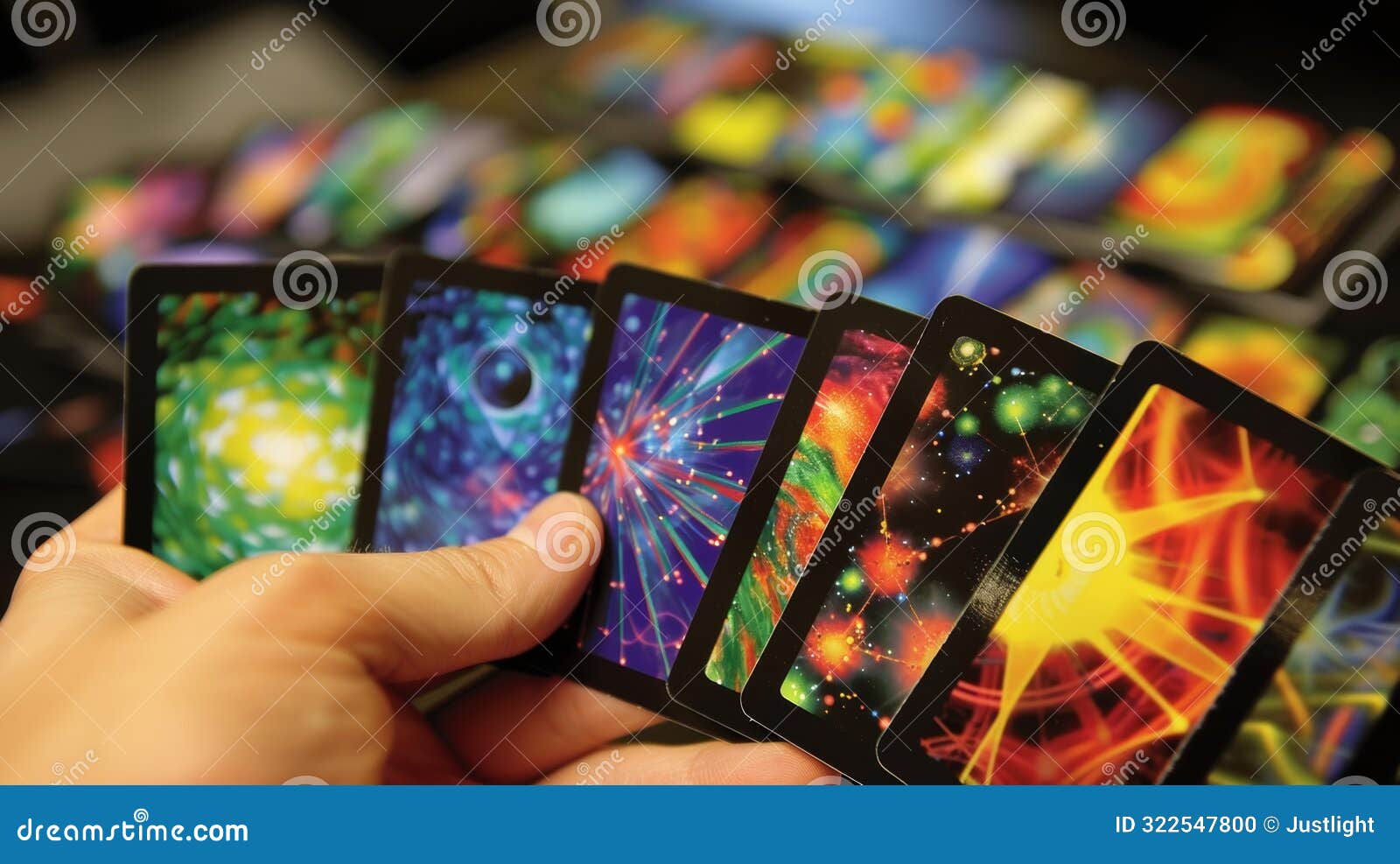 A Deck of Cards with Images and Descriptions of Different Elementary ...