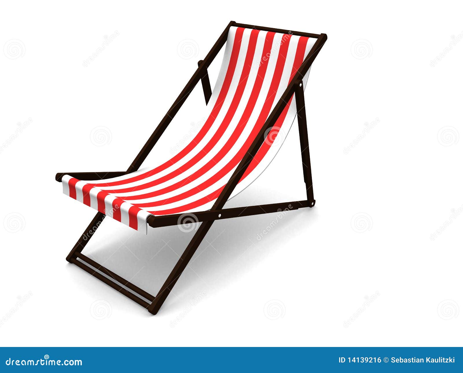 Deck chair stock illustration. Illustration of beach - 14139216