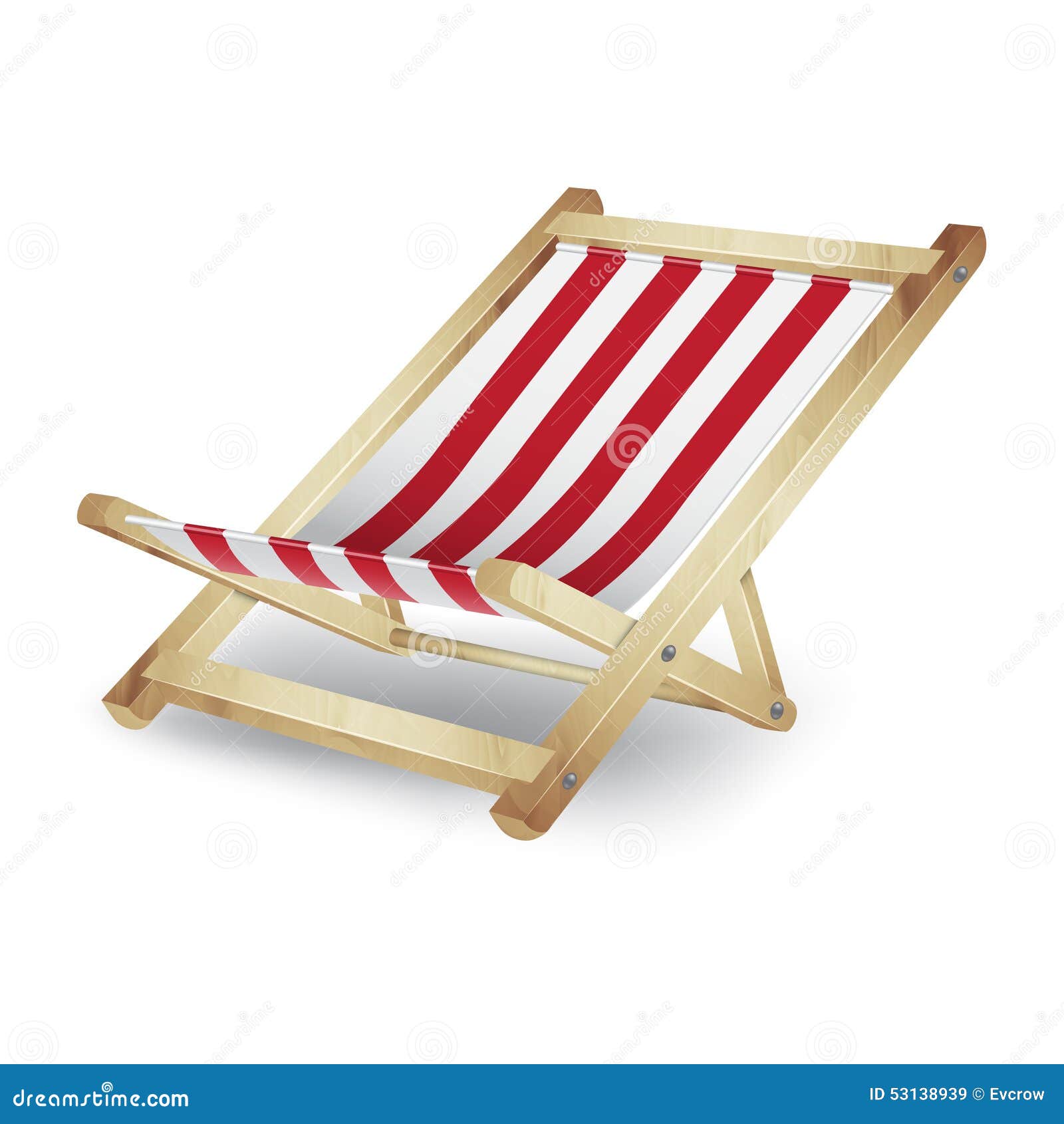 Deck chair stock vector. Illustration of vacations, landscape - 53138939
