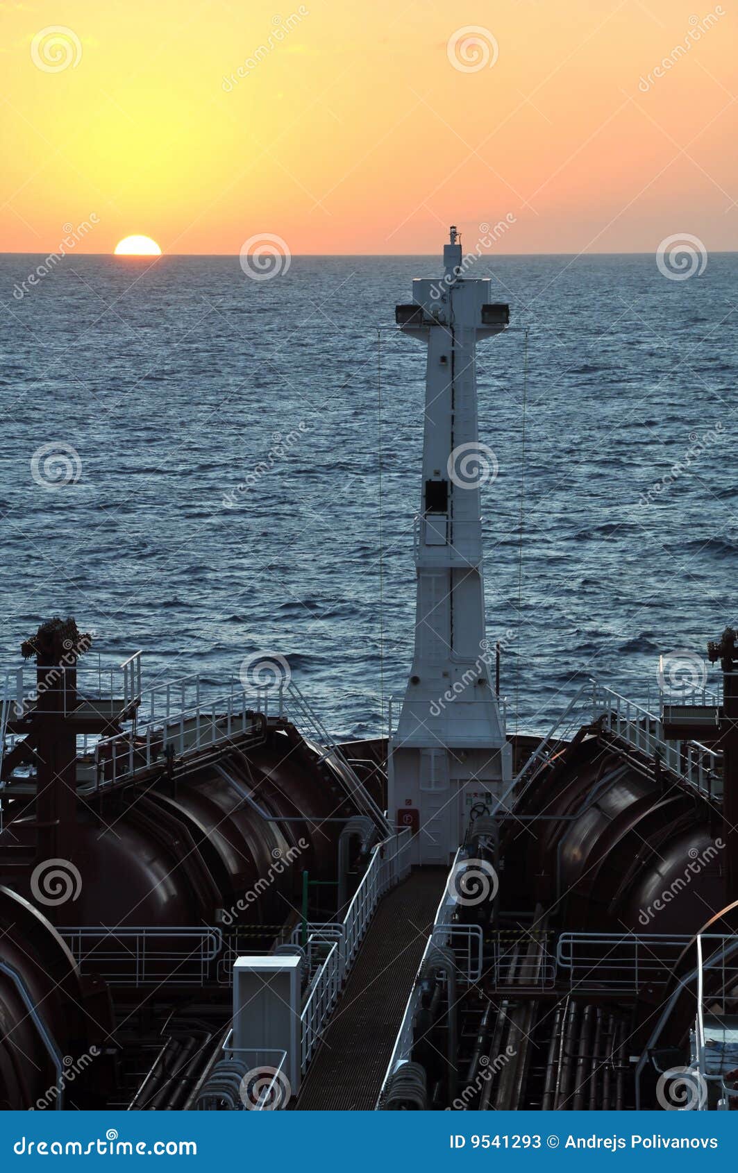 Deck of chemical tanker stock image. Image of seascape - 9541293