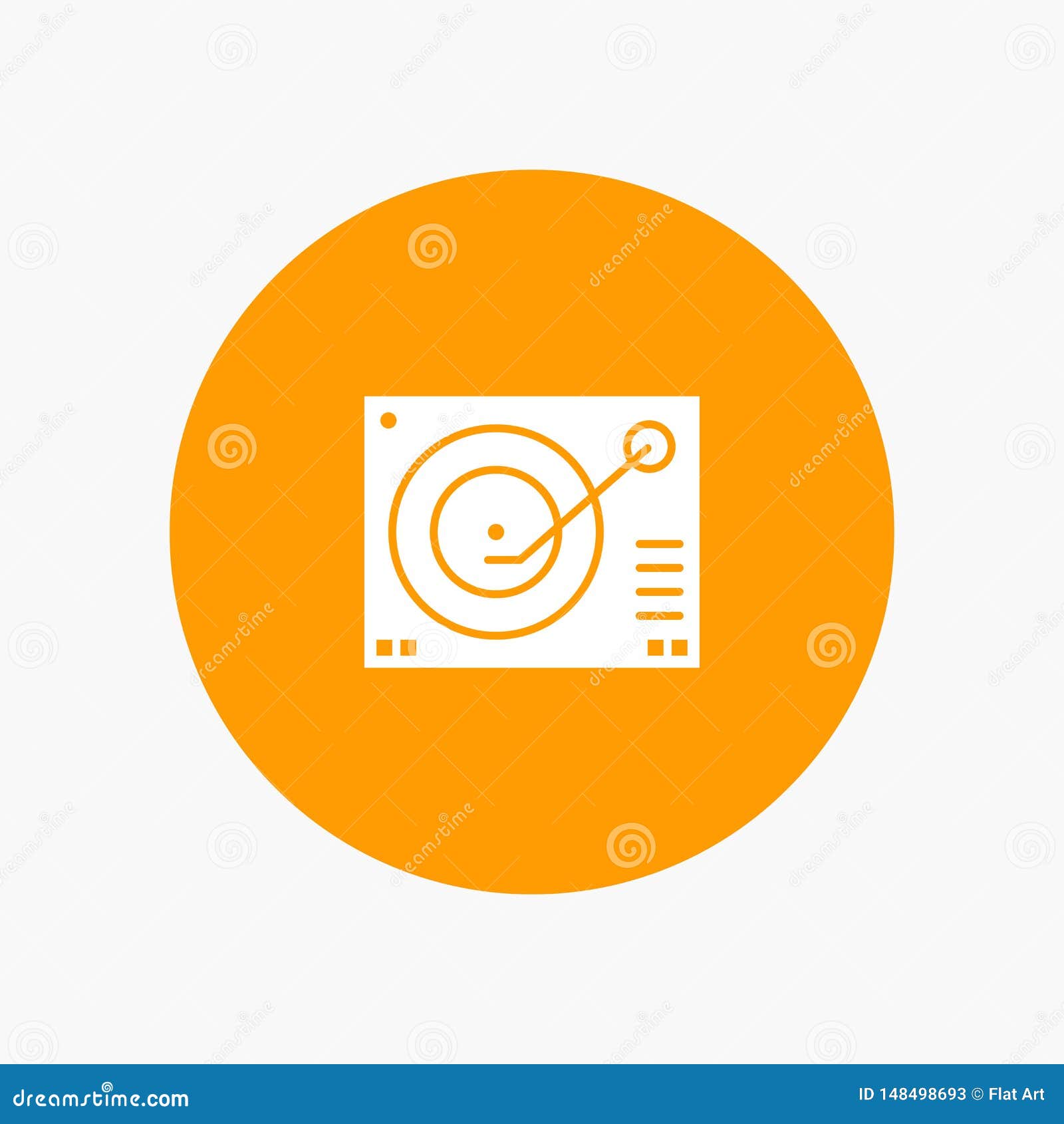 Deck, Device, Phonograph, Player, Record Solid Icon Infographics 5 ...