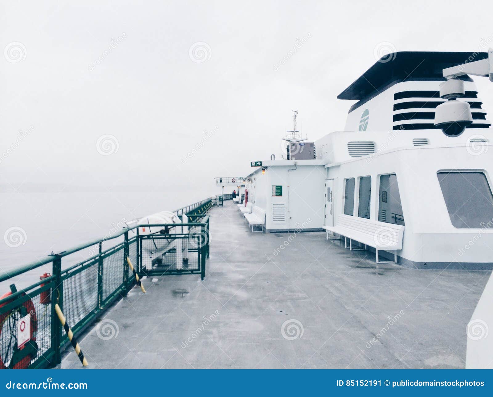 Deck of Ferryboat stock image. Image of ship, boat, publicdomain - 85152191