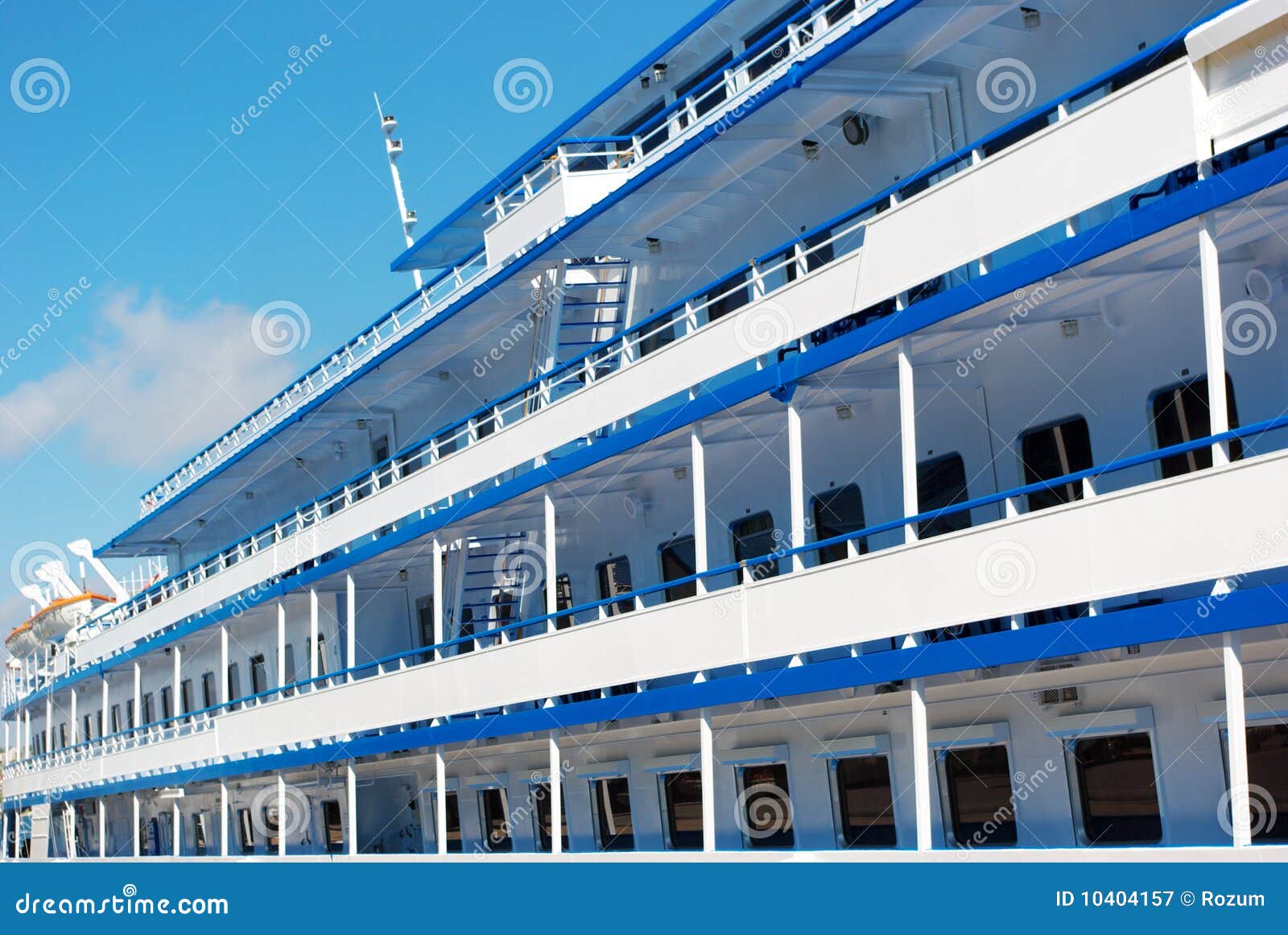 Deck of liner stock image. Image of cruise, sailing, leisure - 10404157