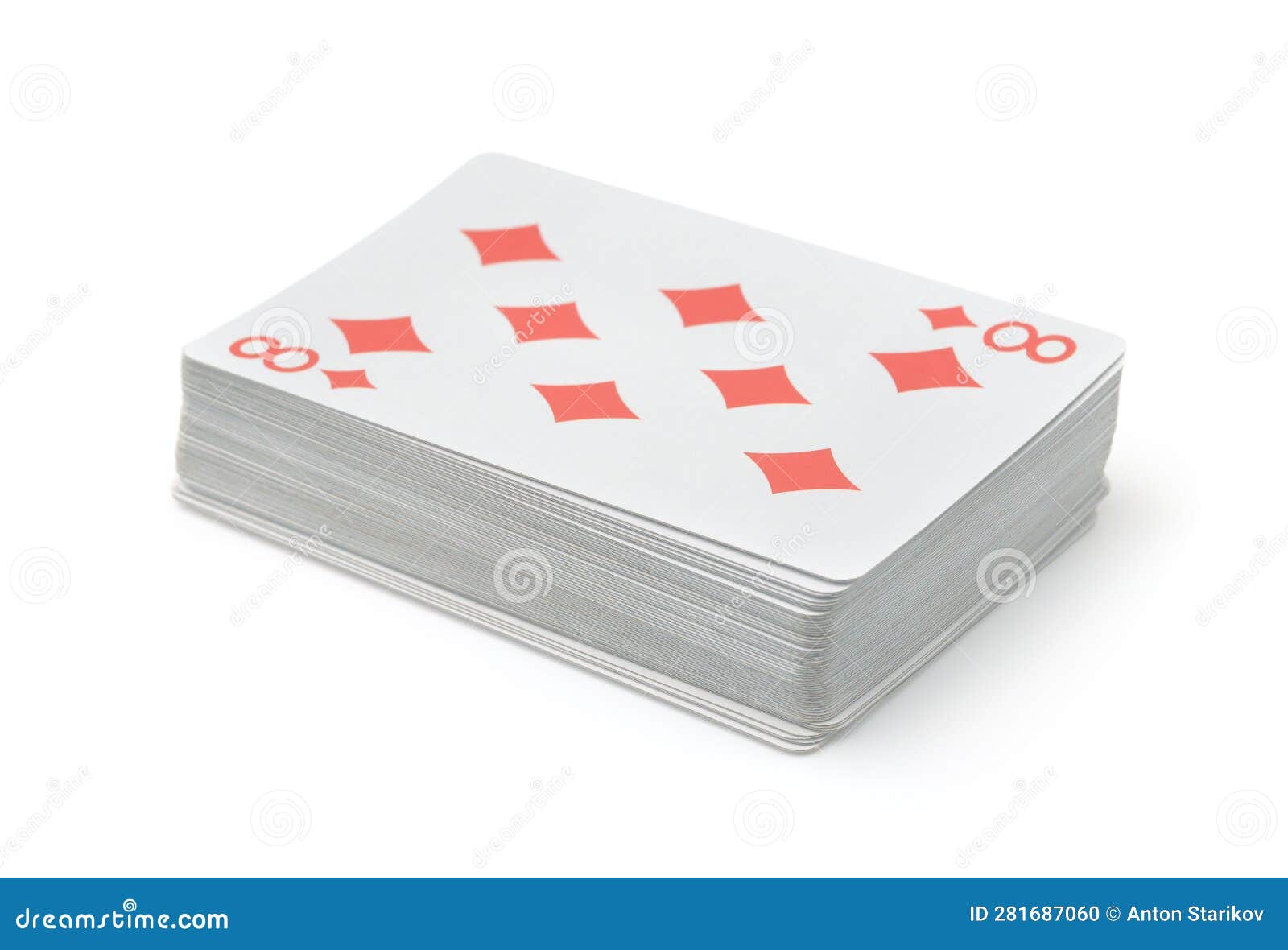 Deck of playing cards stock photo. Image of paper, poker - 281687060