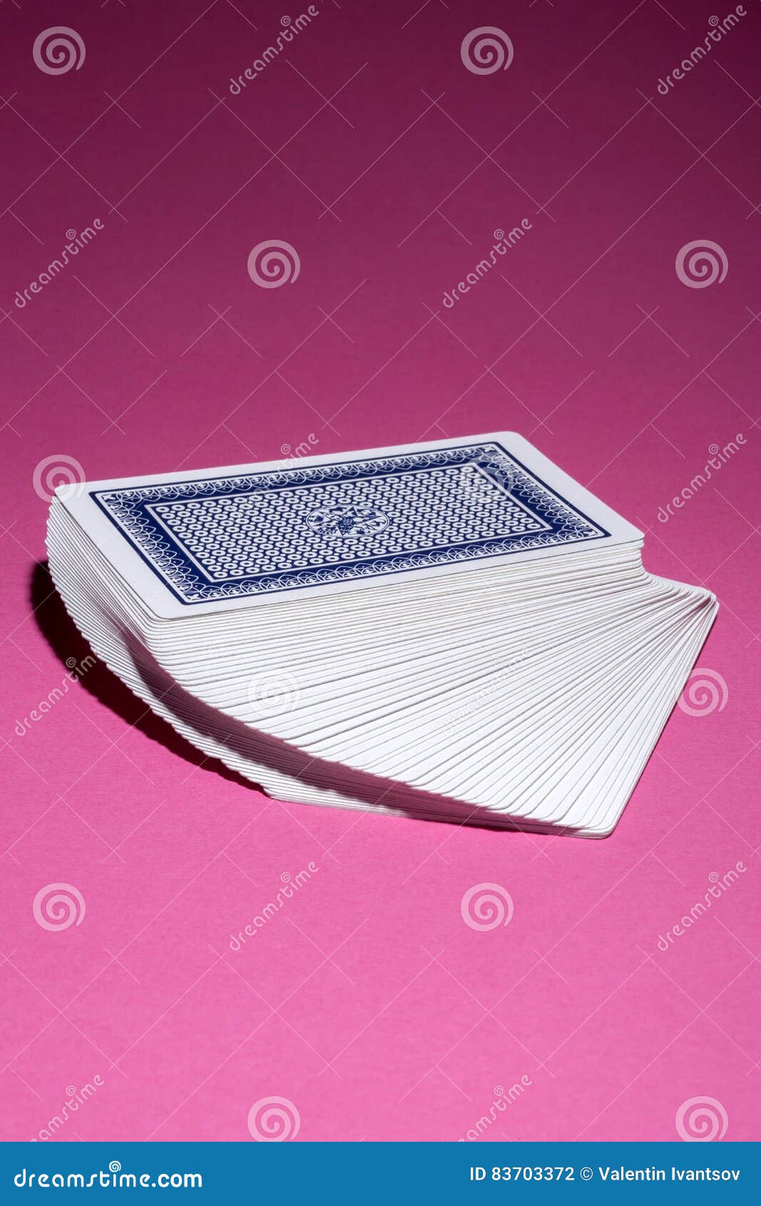 Deck of Playing Cards on a Pink Stock Photo - Image of deck, gambling ...