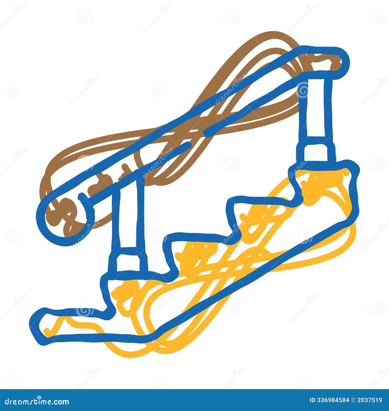 Deck Posts and Handrails Icon Doodle Illustration Stock Illustration ...
