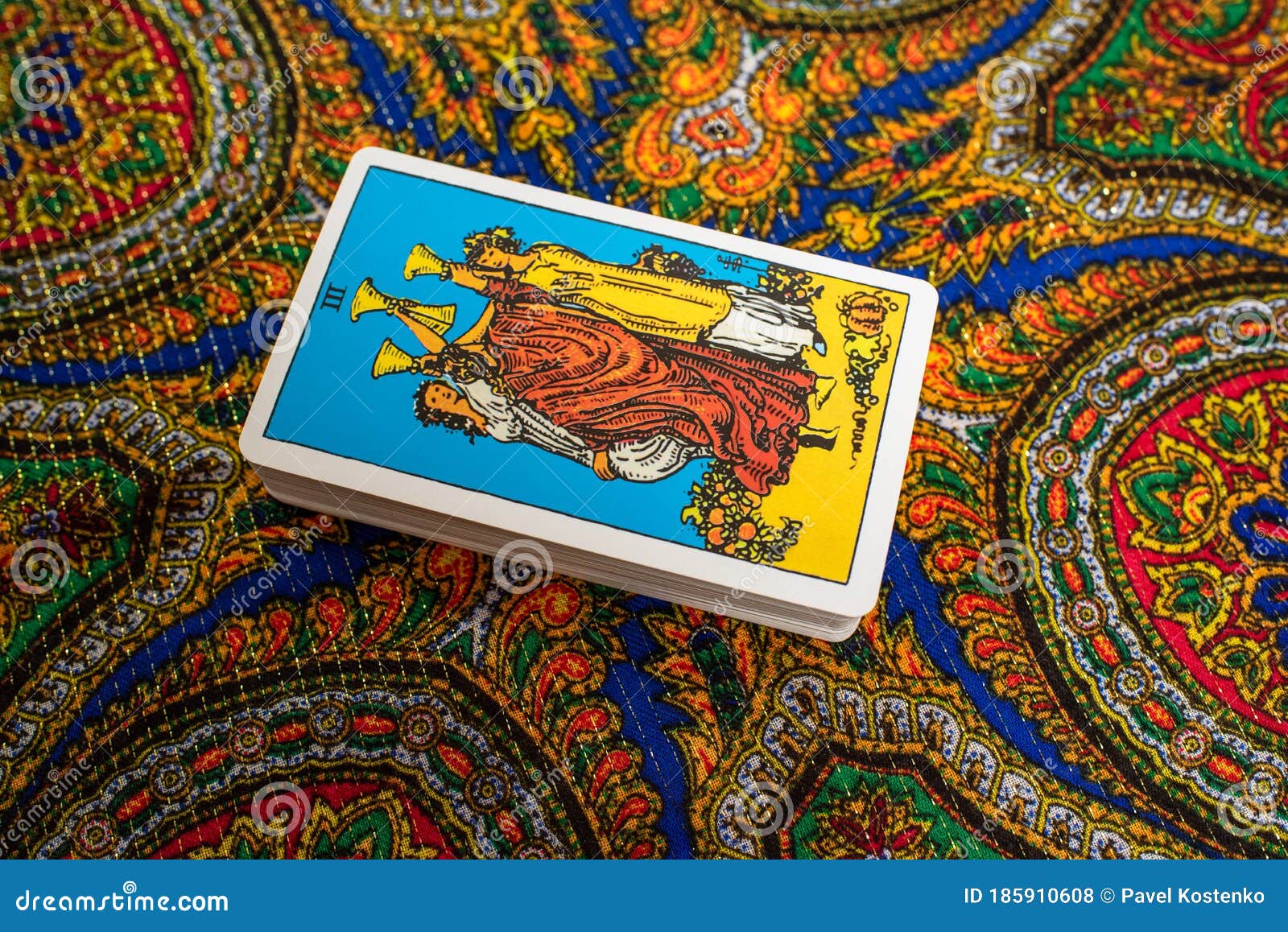 A Deck of Tarot Cards. Fortune Telling, Prediction. Magic. Stock Photo ...