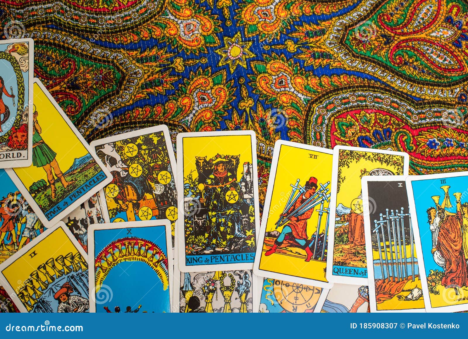 A Deck of Tarot Cards. Fortune Telling, Prediction. Magic. Stock Image ...