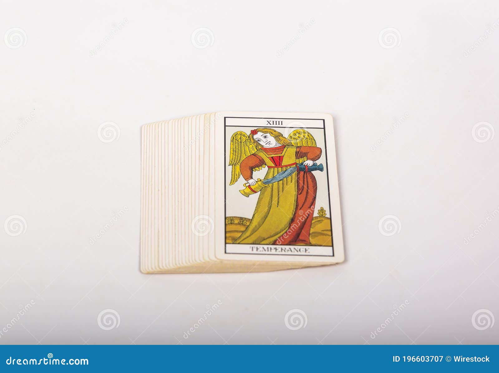 Deck of Tarot Cards on a Table Stock Image - Image of magic, mystic ...