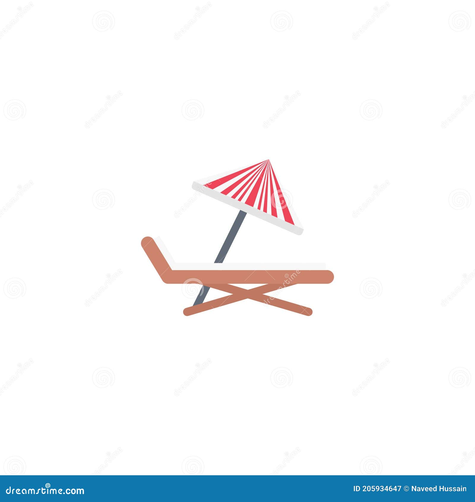 Deck Vector Flat Colour Icon Stock Vector - Illustration of hotel ...