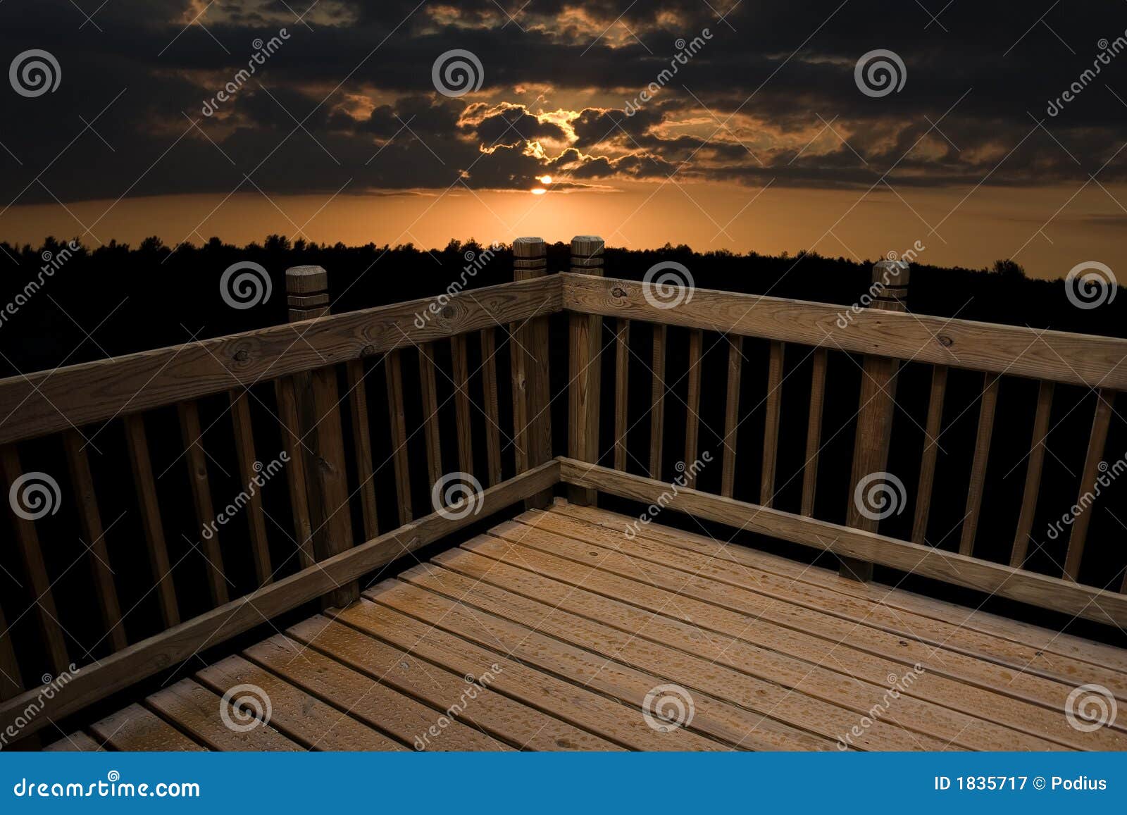 Deck with a View stock image. Image of beautiful, outdoors - 1835717