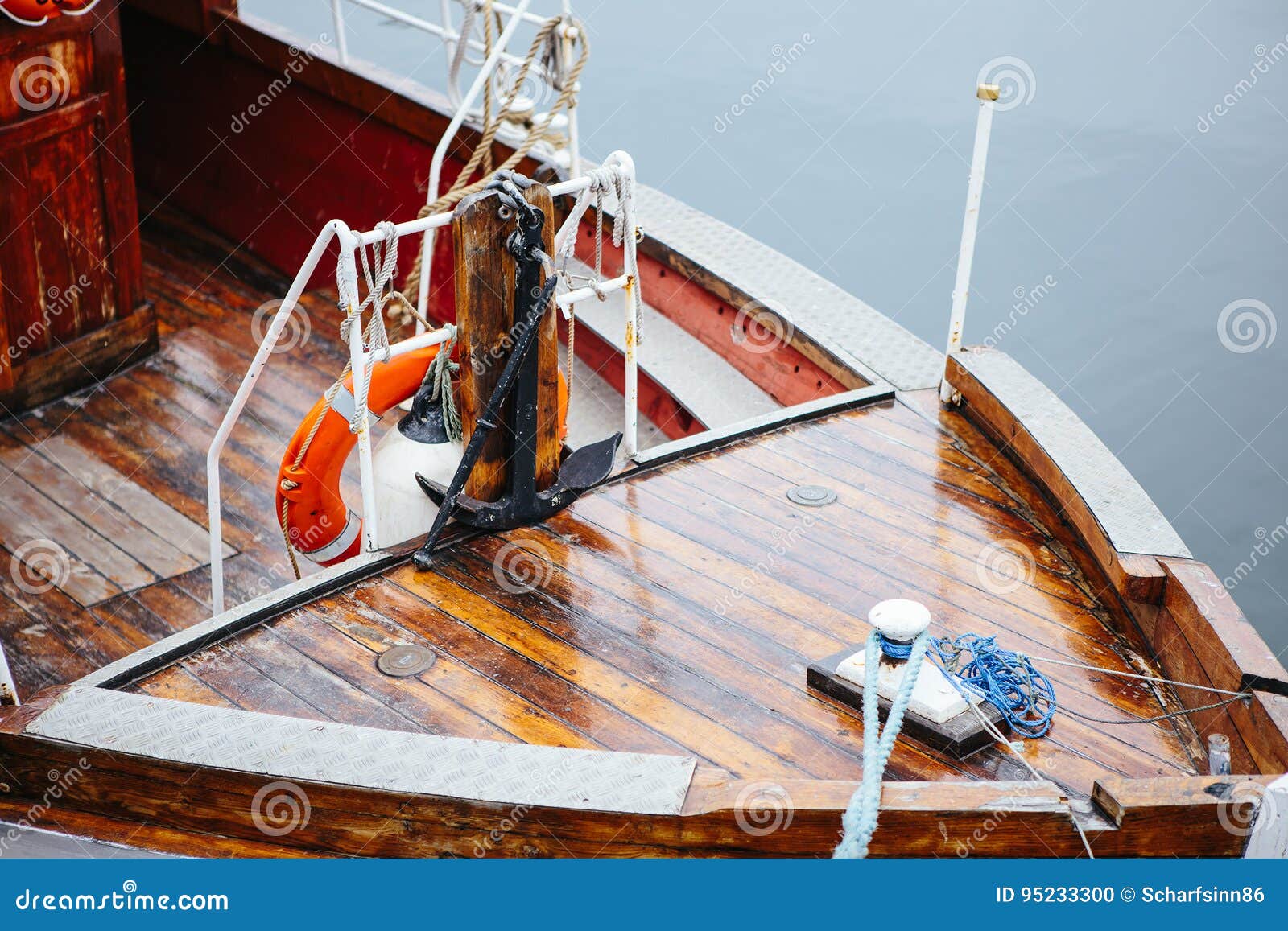 Deck of wooden ship stock photo. Image of deck, schooner - 95233300