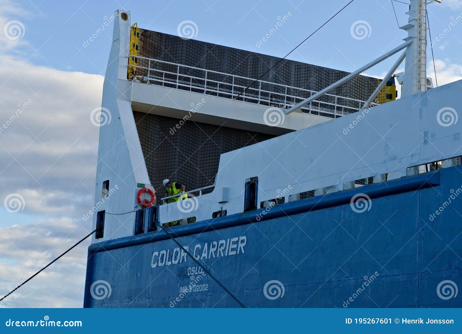 Deck Workers Mooring a Large Ship To the Dock Editorial Photo - Image ...