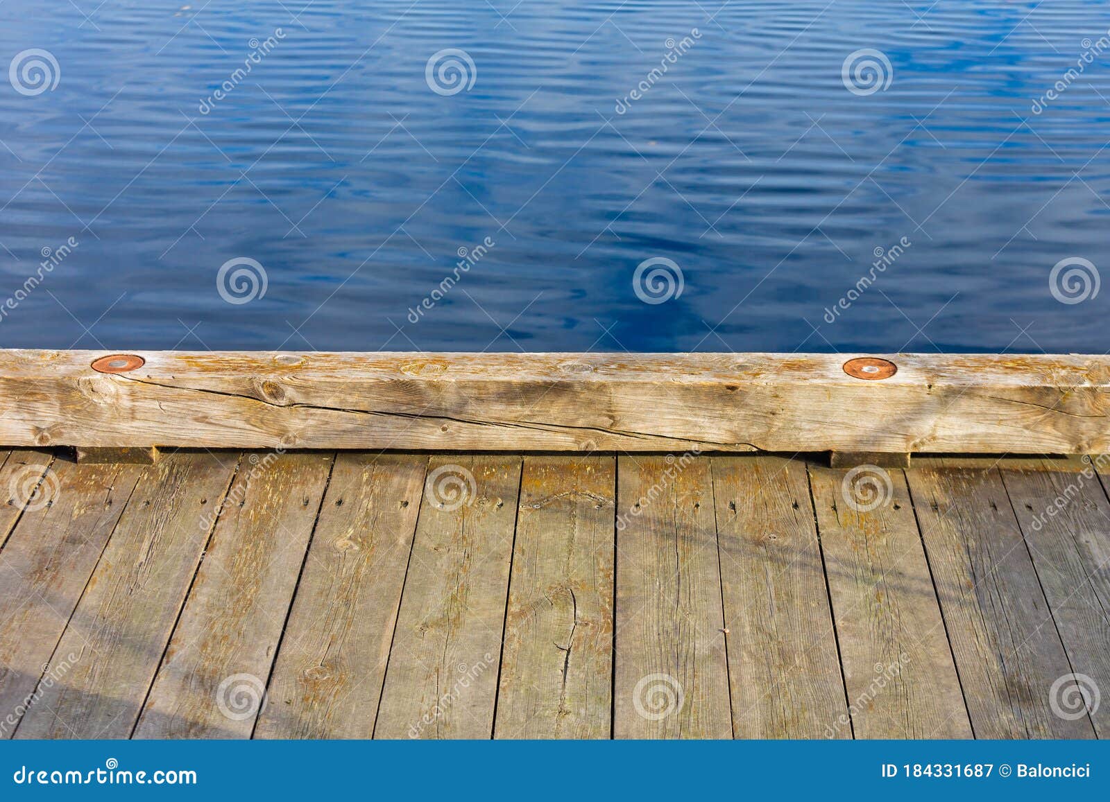 Decking Patio Edge stock image. Image of decking, sunny - 184331687