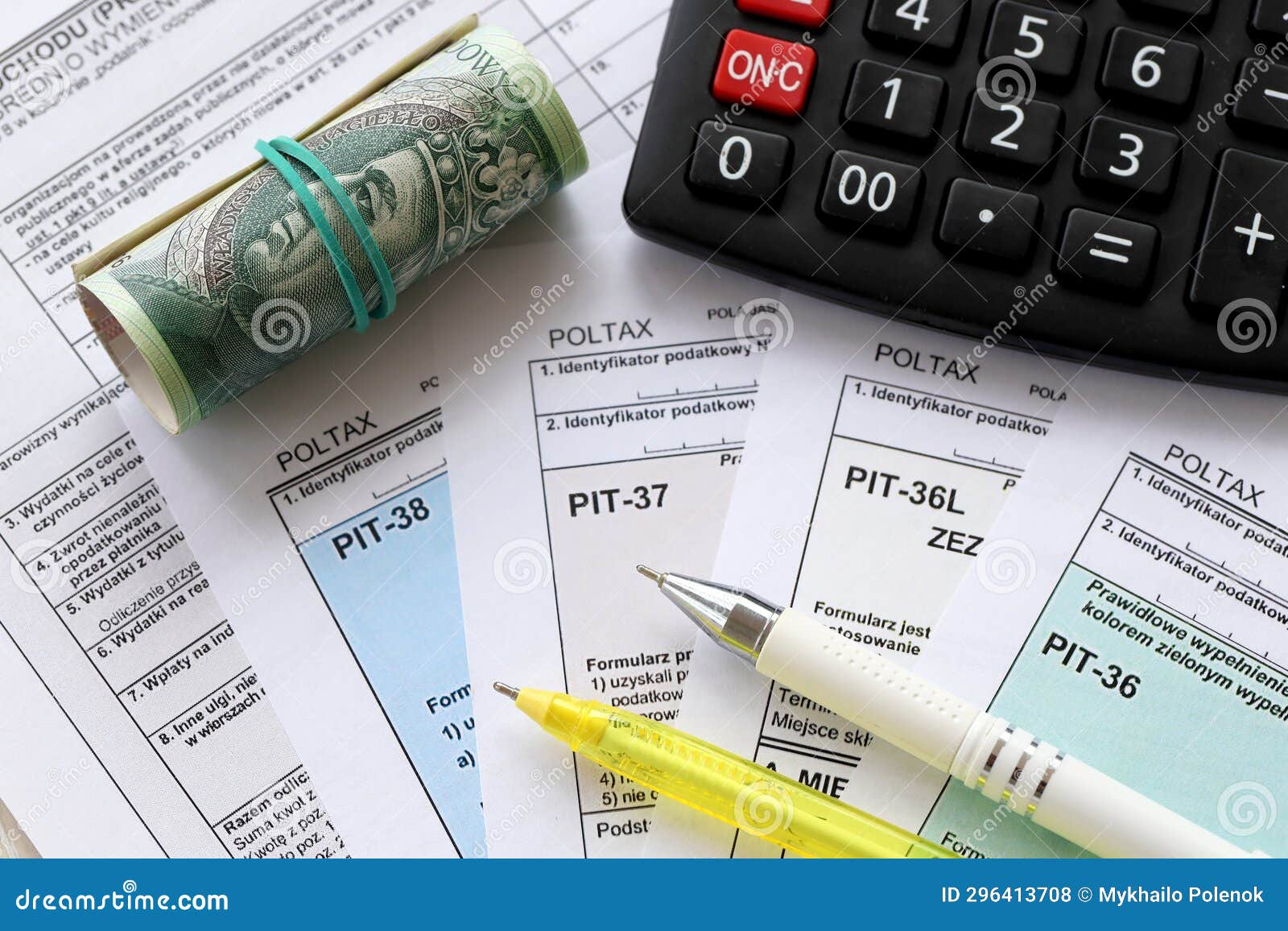 Declaration of the Amount of Earned Income or Incurred Loss, PIT-36 ...