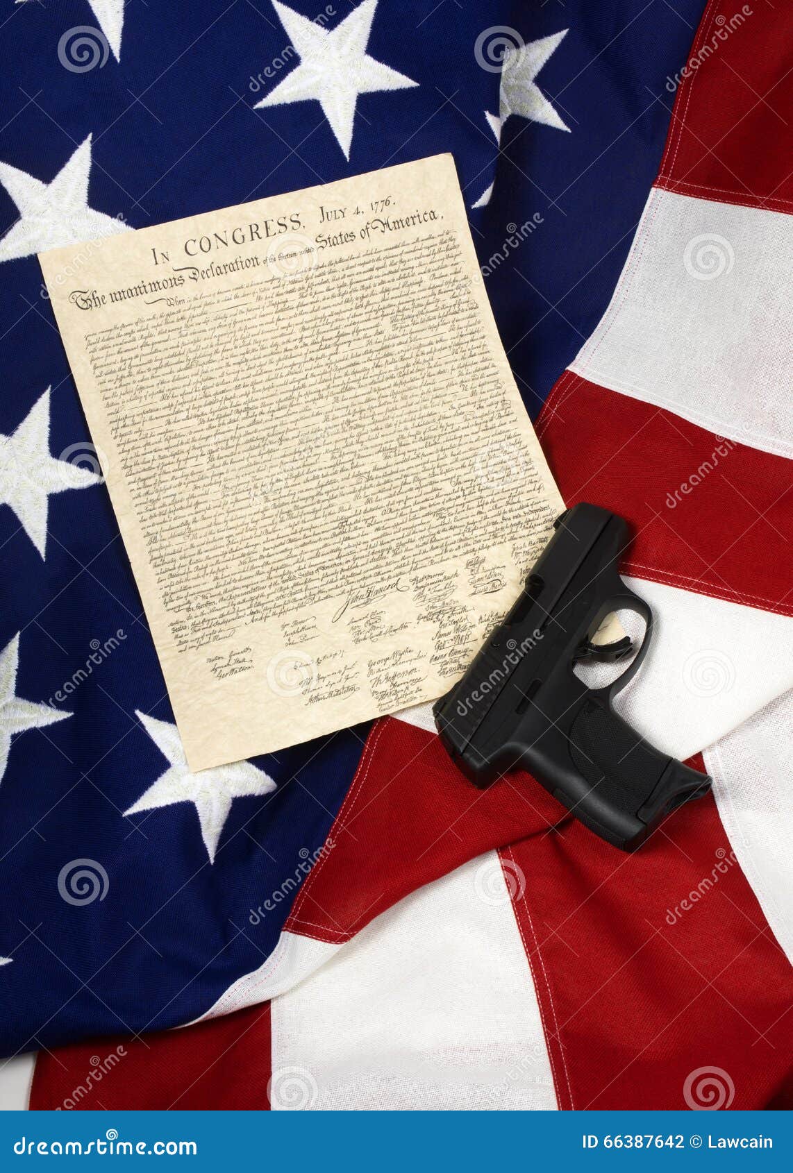 American Flag 1776 Vertical