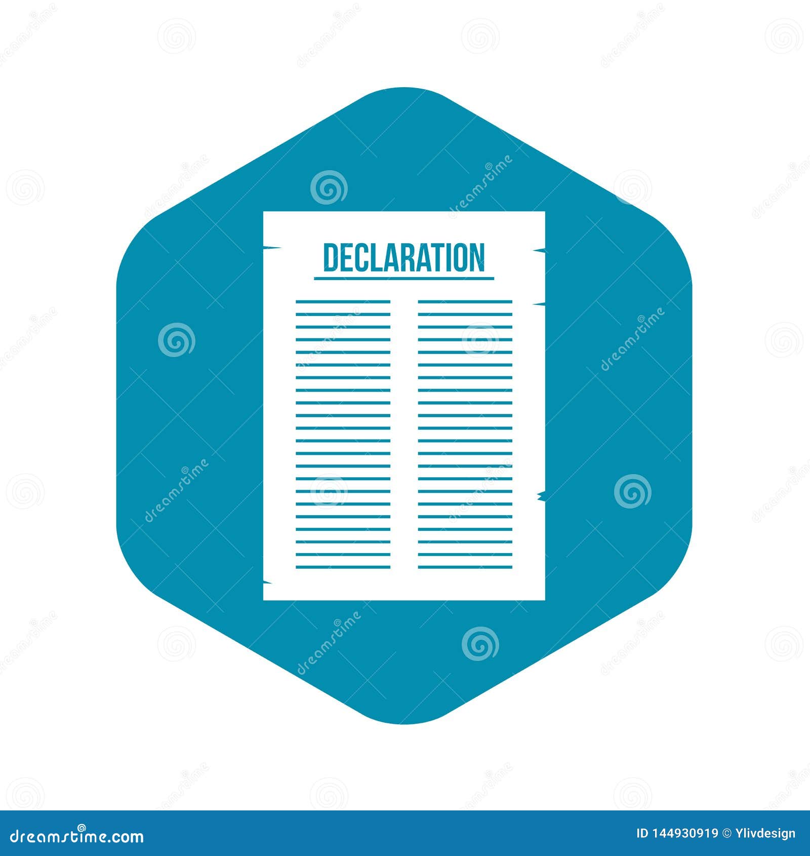 Declaration of Independence Icon, Simple Style Stock Vector ...
