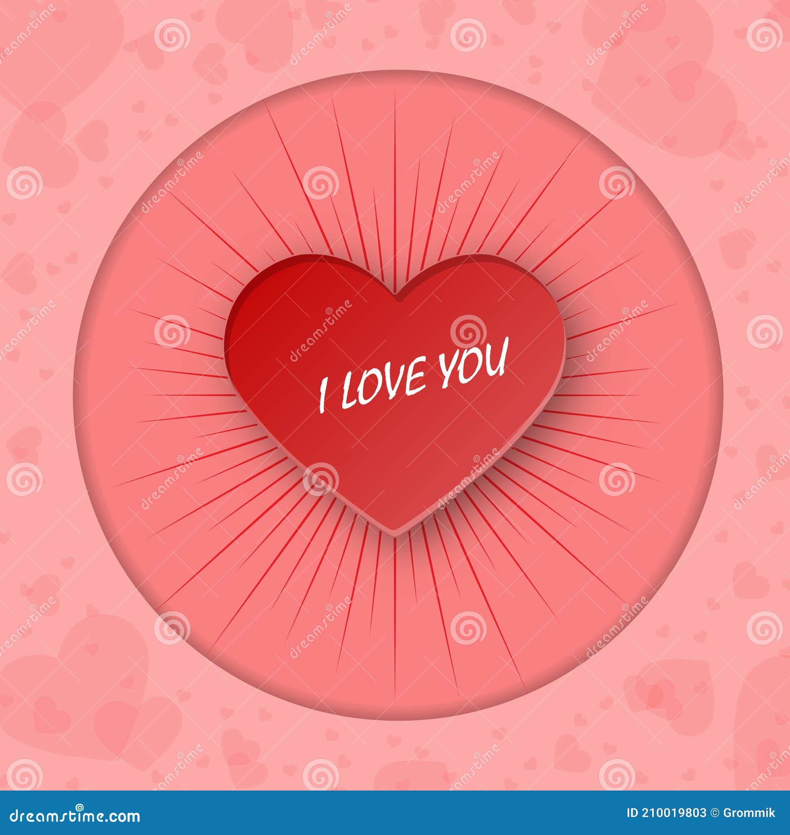 Declaration of Love. Colorful Illustration with a Declaration of Love ...