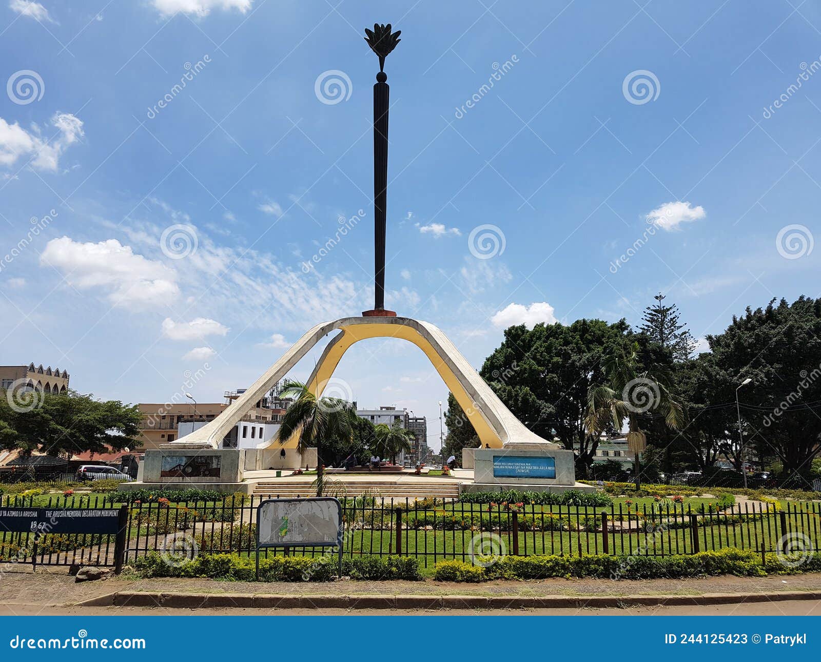 Declaration Monument, Arusha Editorial Stock Photo - Image of ...