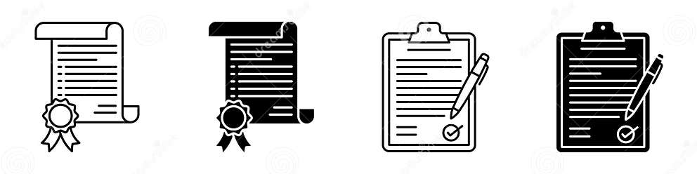 Declarations icon vector stock illustration. Illustration of document ...