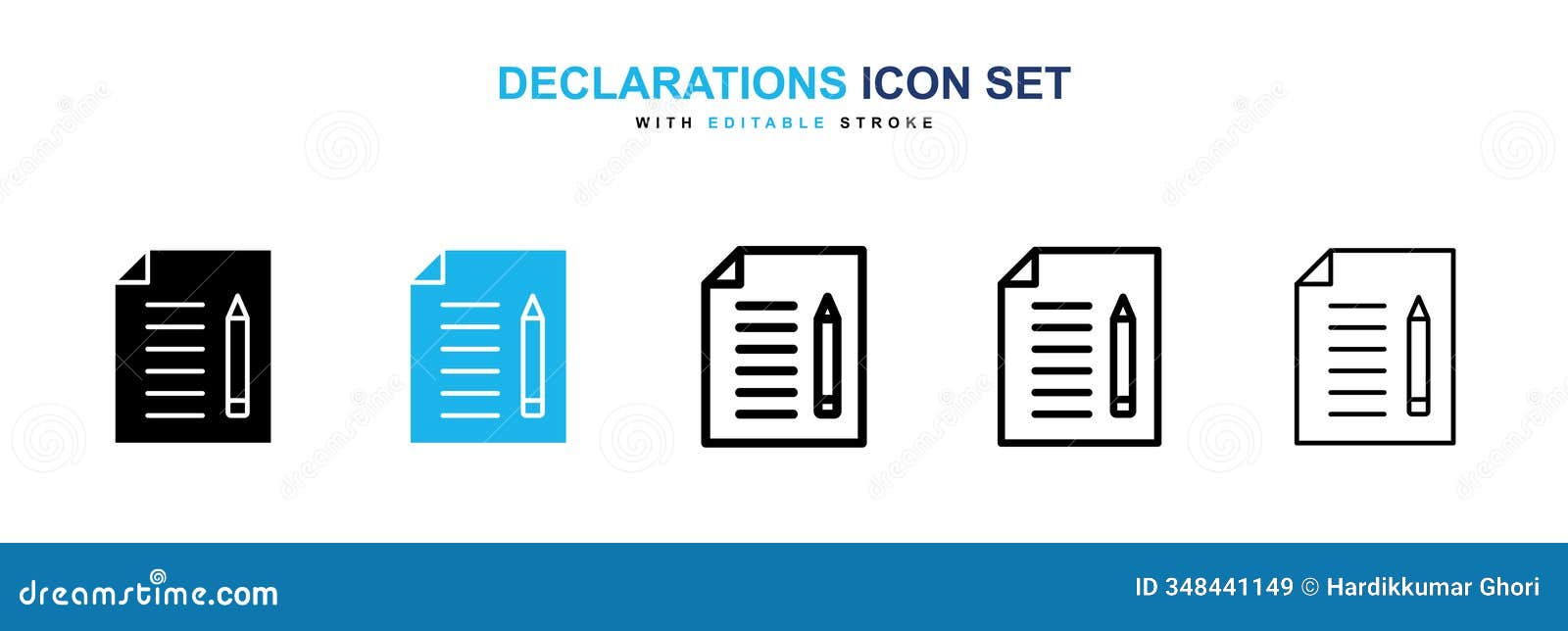 Declarations Icon. Trendy Declarations Logo Concept On White Background ...