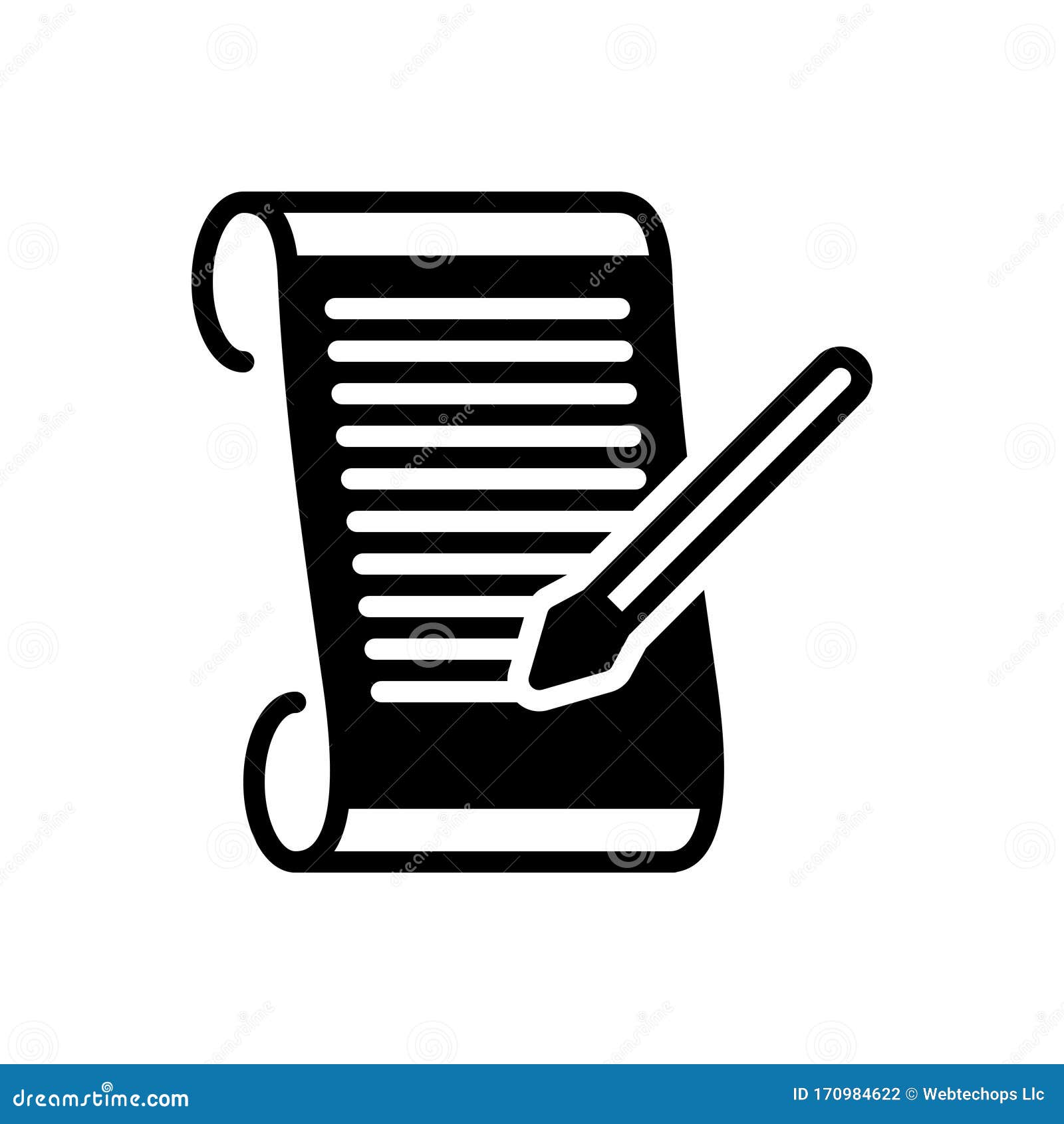 Black Solid Icon for Declare, Proclaim and Promulgate Stock Vector ...