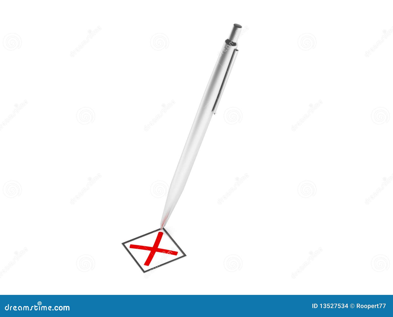 Decline check mark stock illustration. Illustration of choice - 13527534